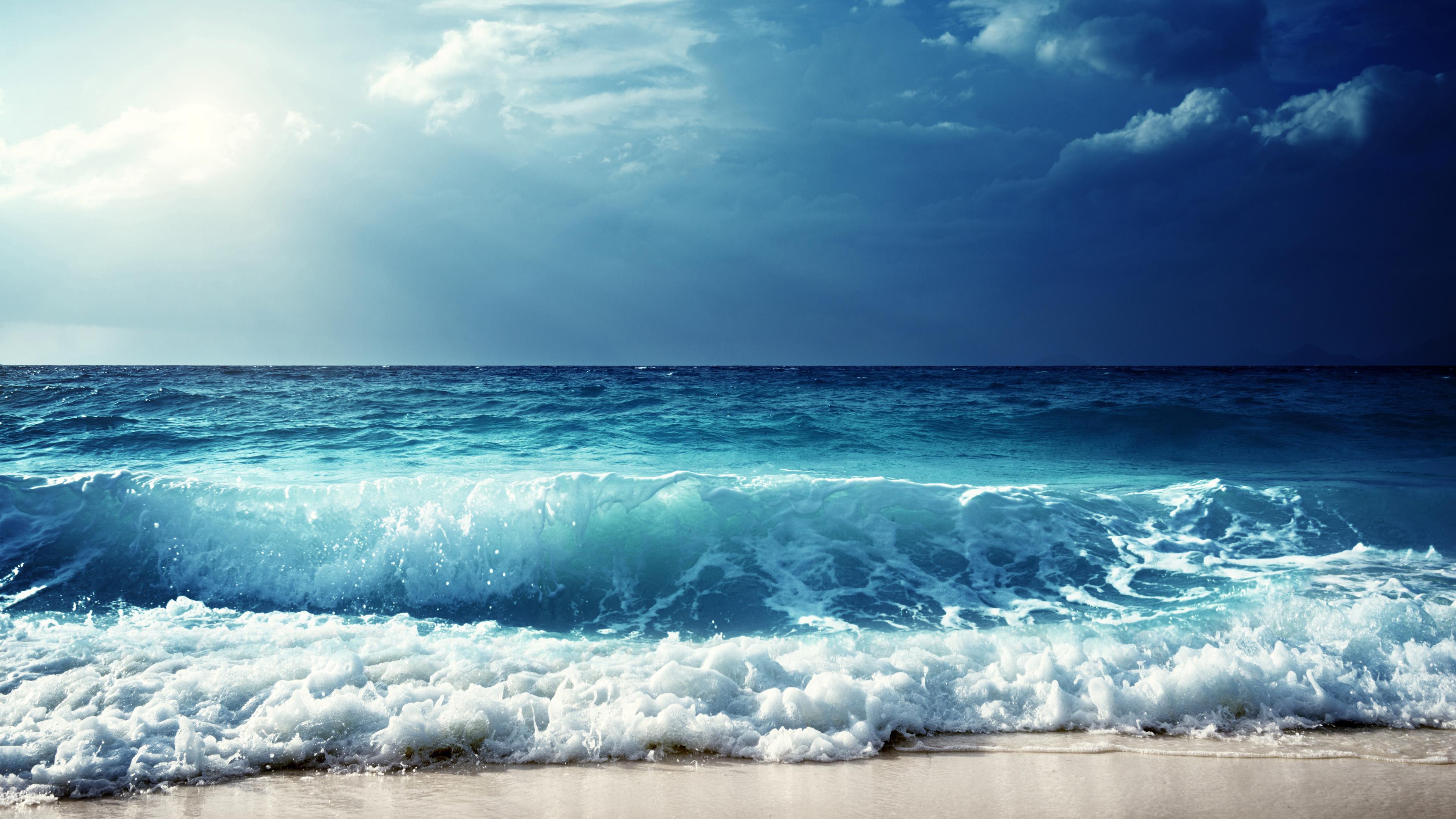 Beach Ocean Waves Wallpapers - Top Free Beach Ocean Waves Backgrounds ...