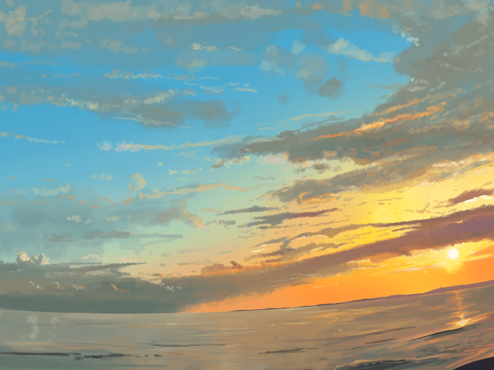 Anime Sea Wallpapers - Top Free Anime Sea Backgrounds - WallpaperAccess