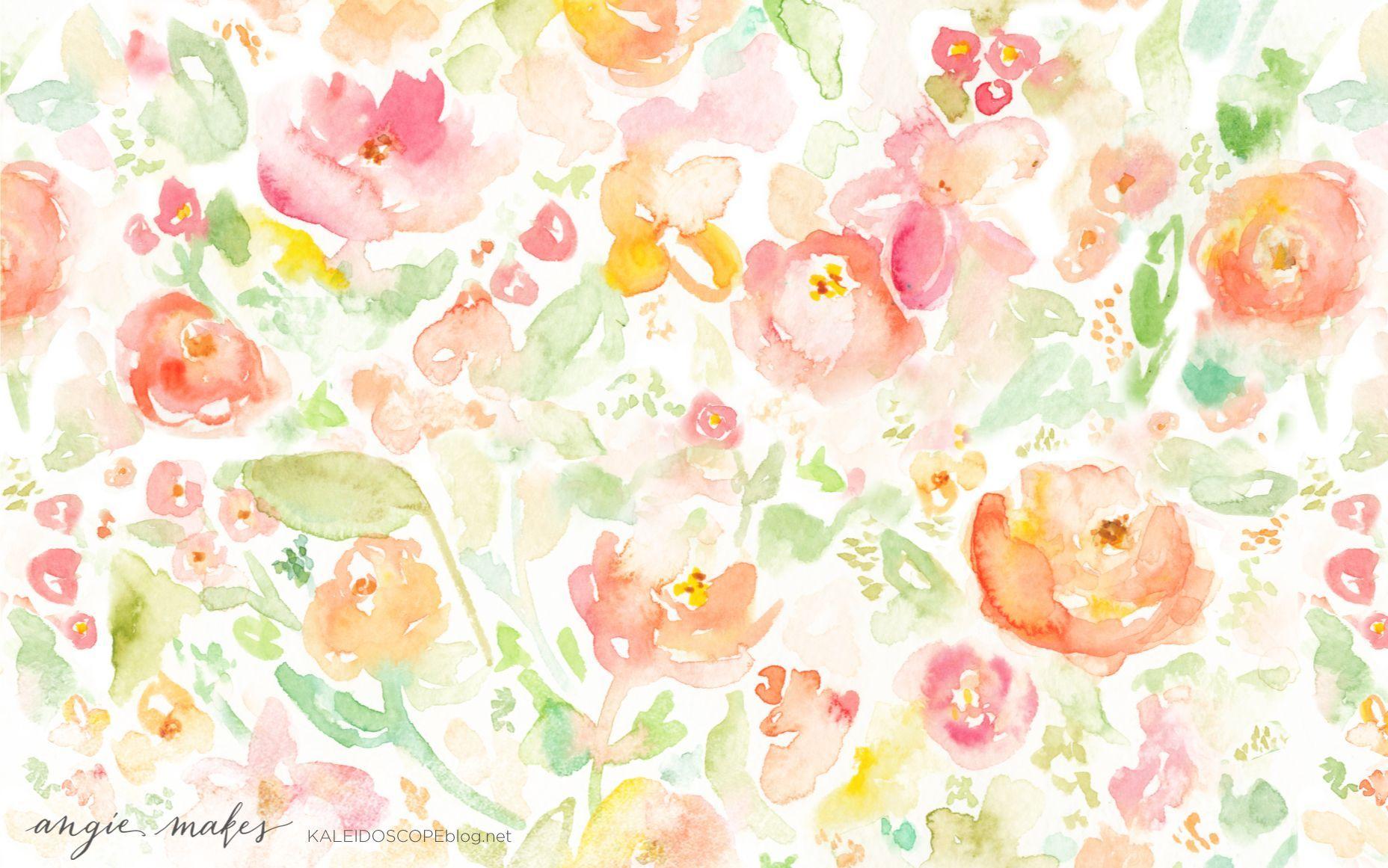 Watercolor Flower Computer Wallpapers - Top Free Watercolor Flower ...
