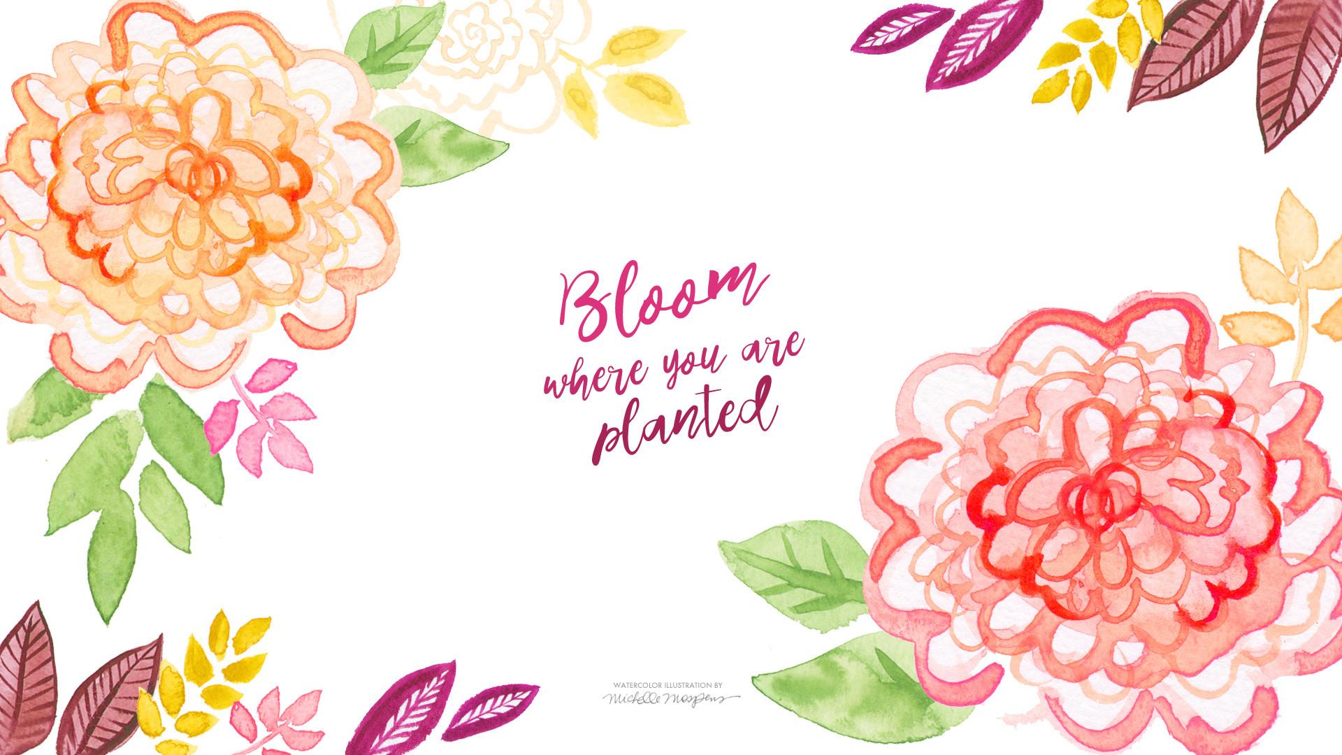 Watercolor Flower Computer Wallpapers - Top Free Watercolor Flower ...