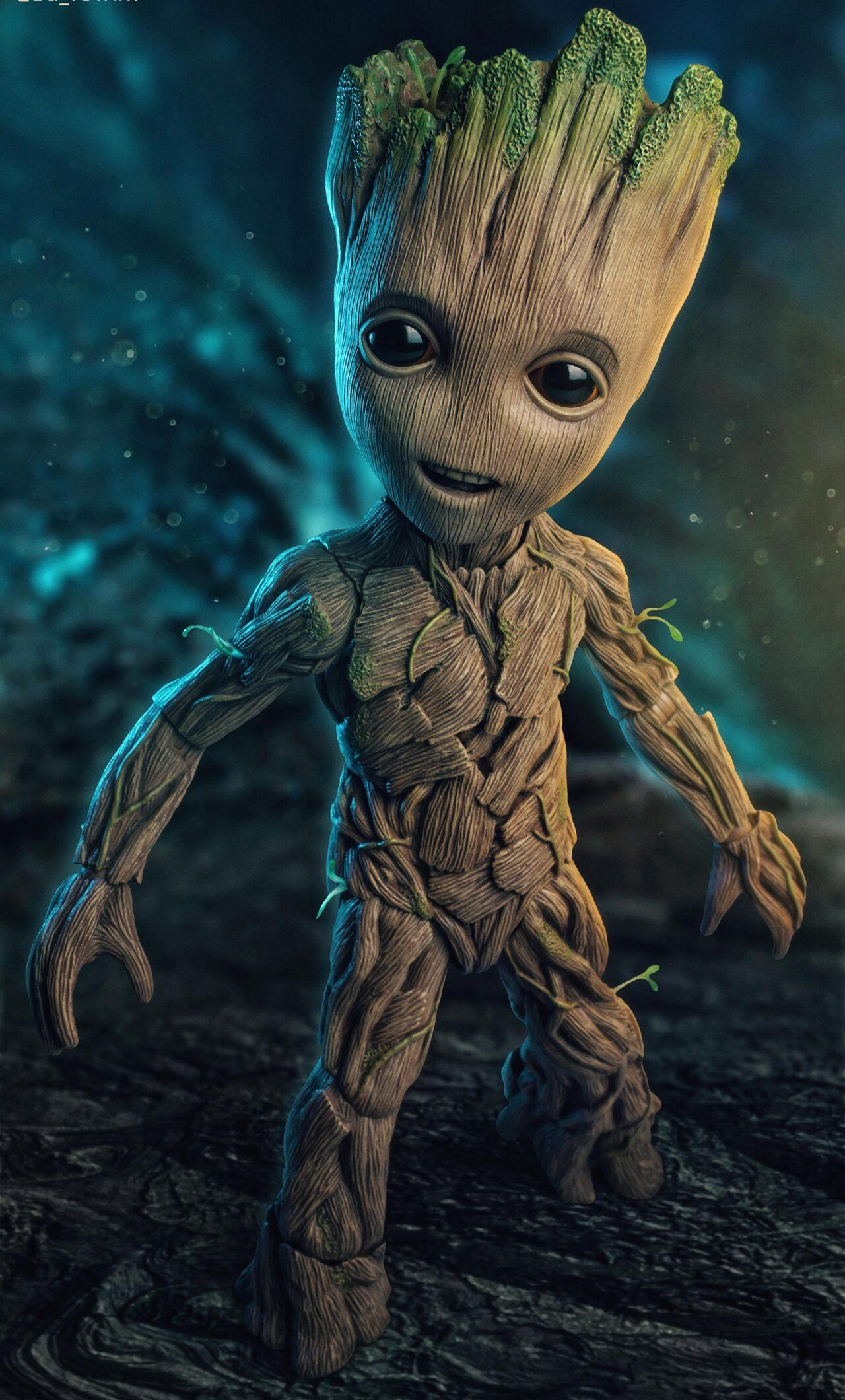 Baby Groot iPhone Wallpapers - Top Free Baby Groot iPhone Backgrounds ...