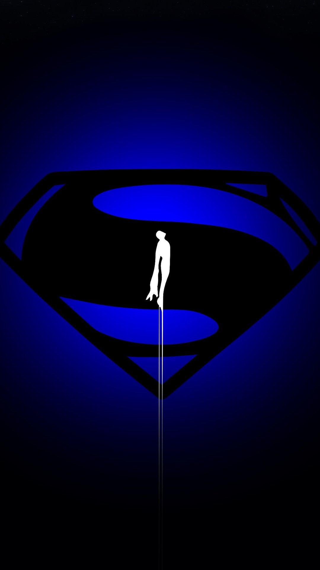 Blue Superman Logo Wallpaper