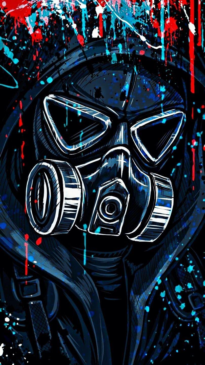 Blue Gas Mask Wallpapers - Top Free Blue Gas Mask Backgrounds ...
