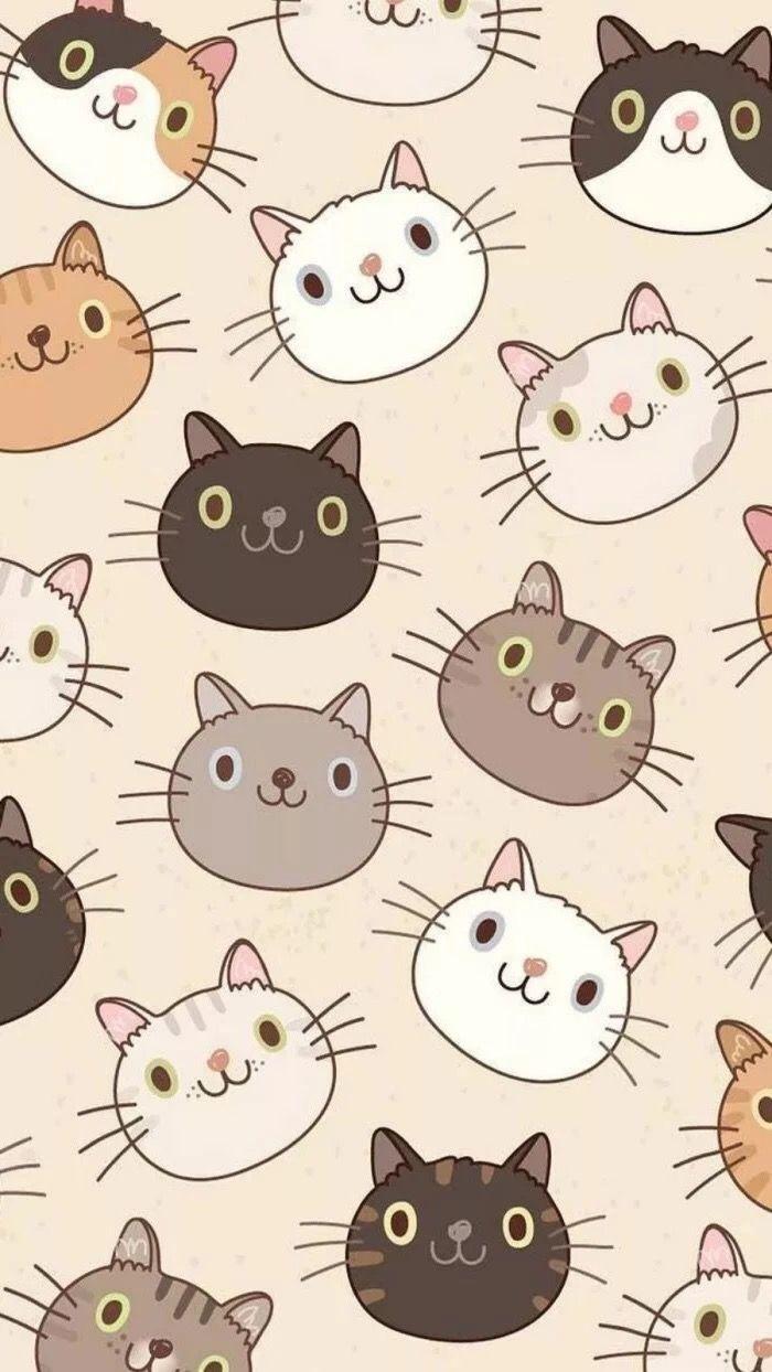 Doodle Cat Wallpapers - Top Free Doodle Cat Backgrounds - WallpaperAccess