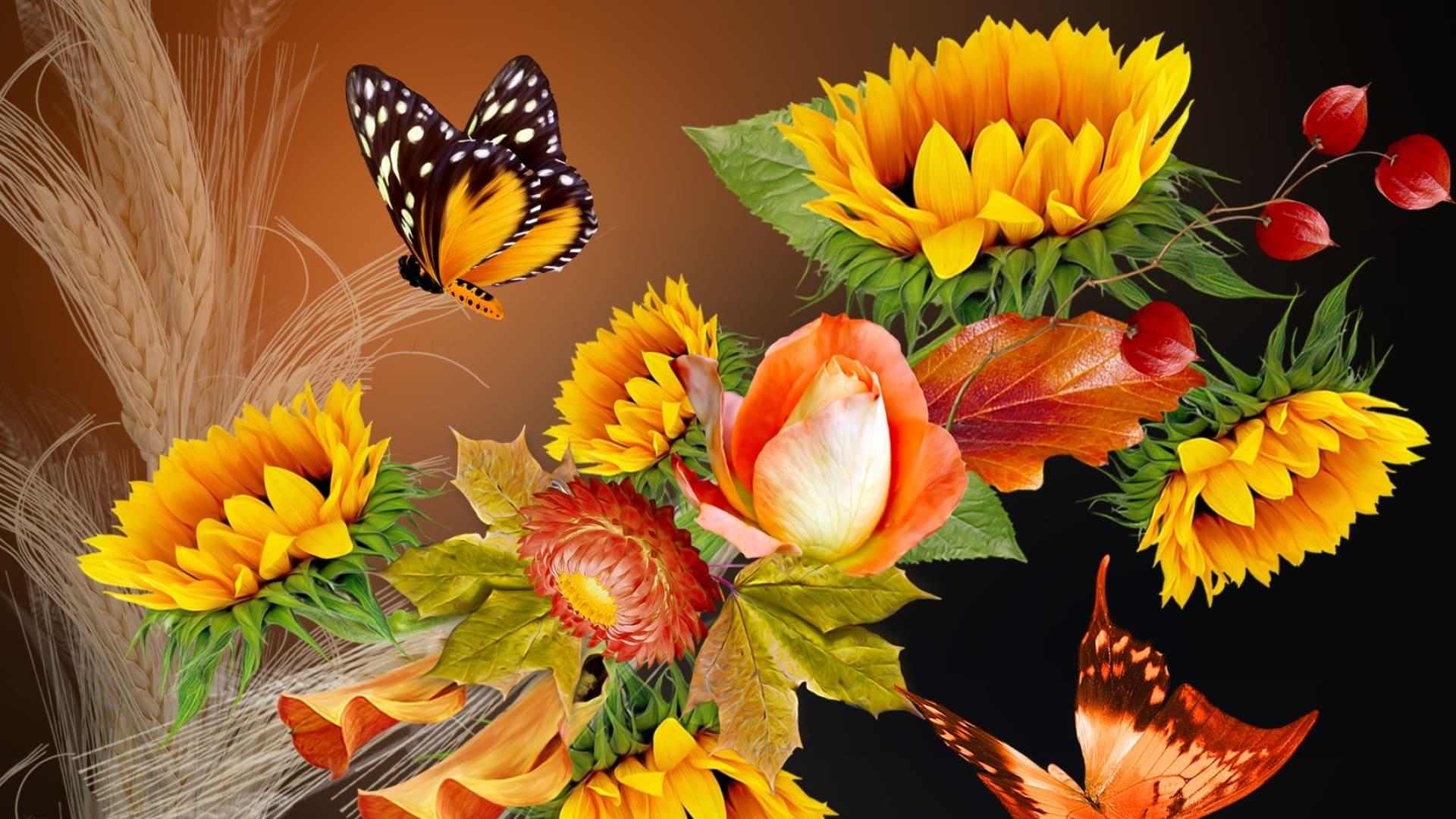Best Autumn Flowers Wallpapers - Top Free Best Autumn Flowers ...