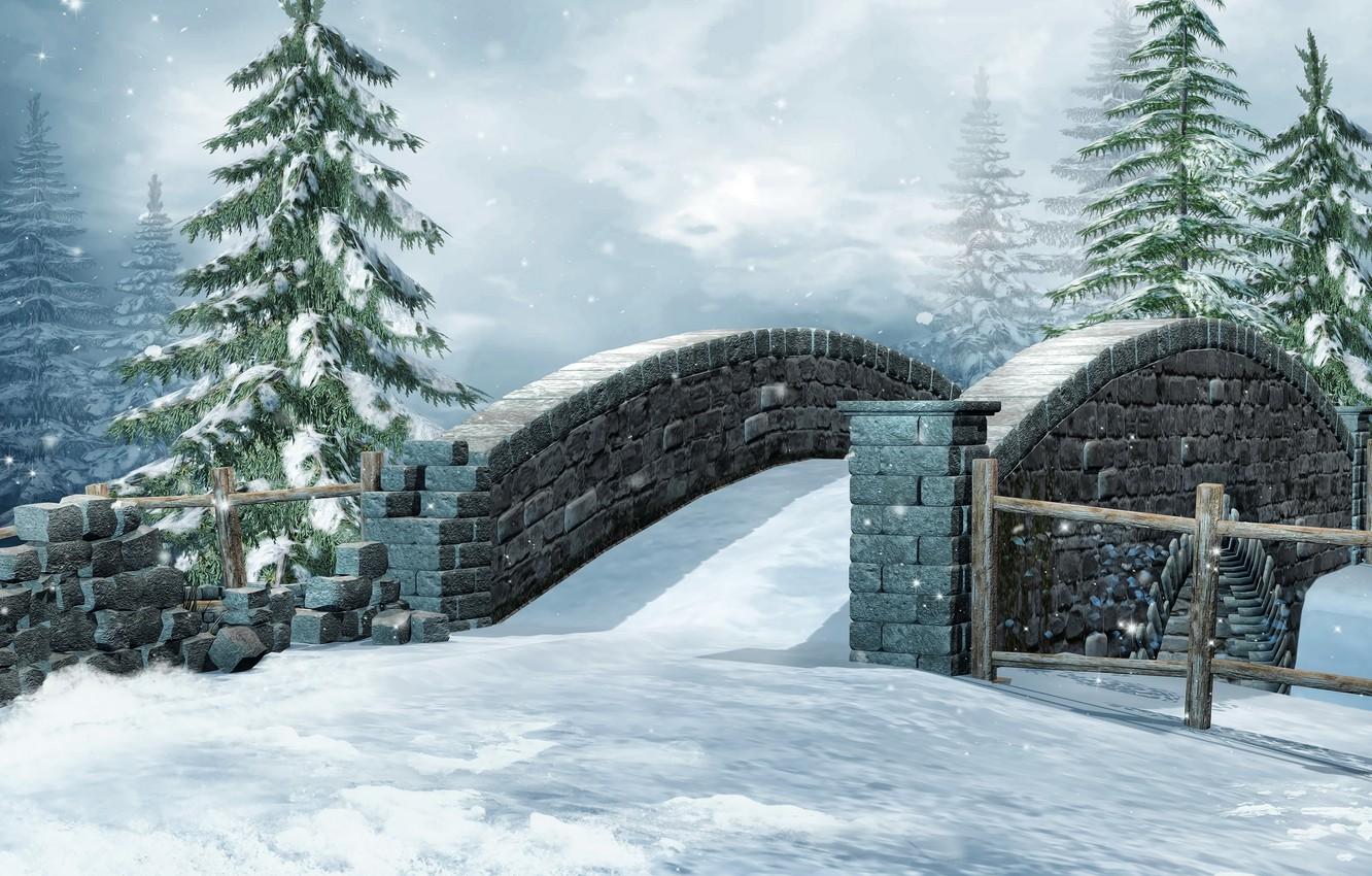Snow Bridge Wallpapers - Top Free Snow Bridge Backgrounds - WallpaperAccess