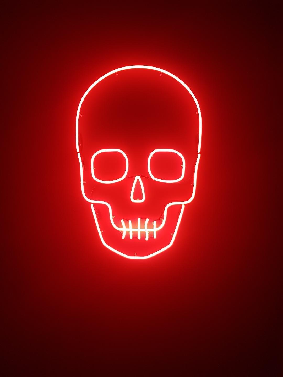 Neon Red Skull Wallpapers - Top Free Neon Red Skull Backgrounds ...