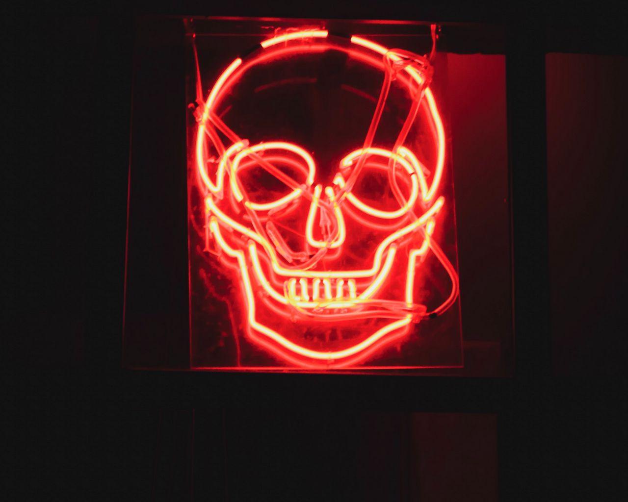 Neon Red Skull Wallpapers - Top Free Neon Red Skull Backgrounds ...
