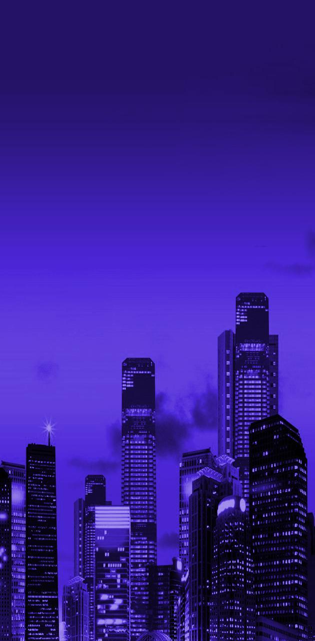 Purple Skyline Wallpapers - Top Free Purple Skyline Backgrounds ...