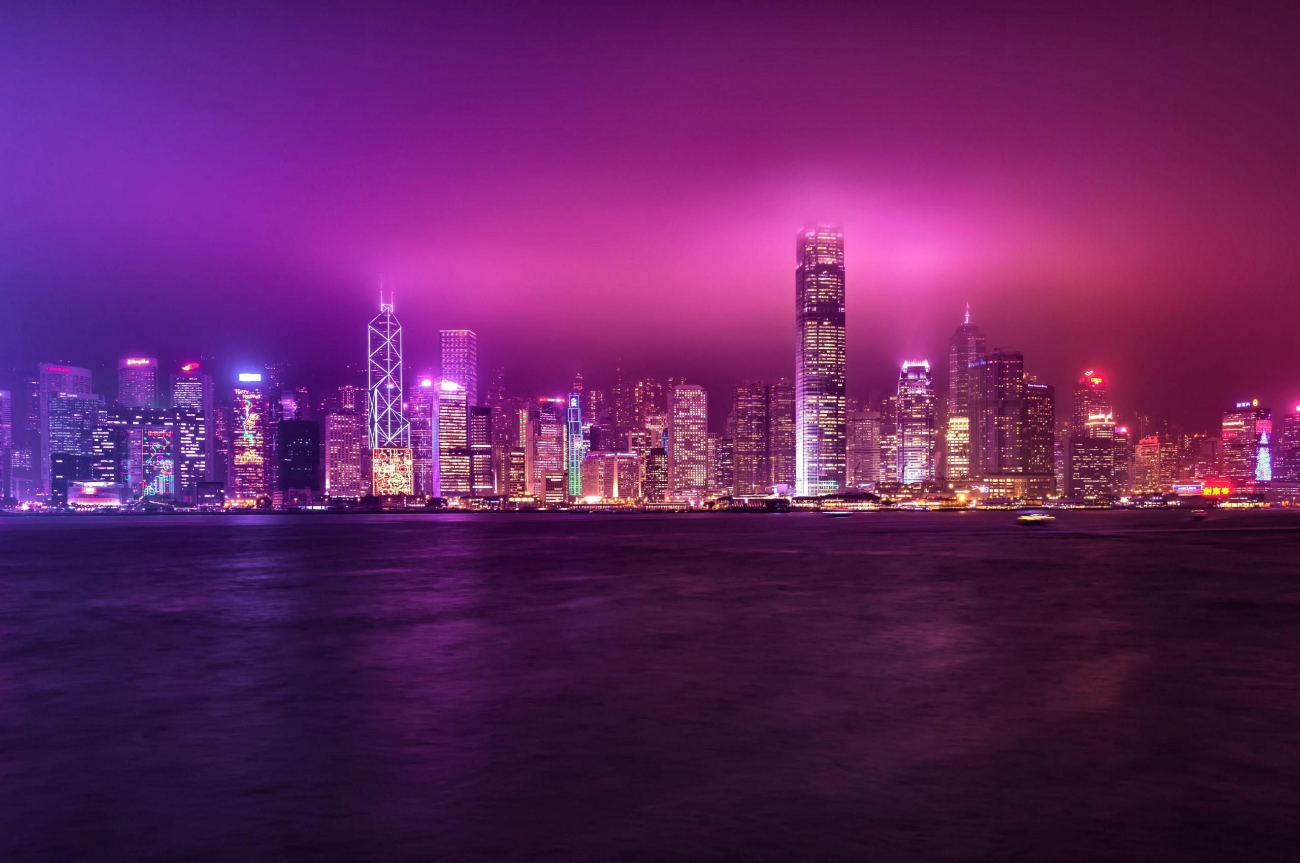 Purple Skyline Wallpapers - Top Free Purple Skyline Backgrounds ...