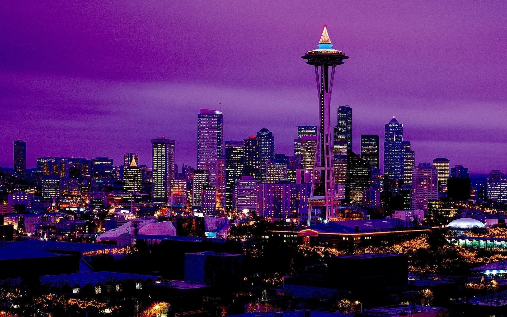 Purple Skyline Wallpapers - Top Free Purple Skyline Backgrounds ...