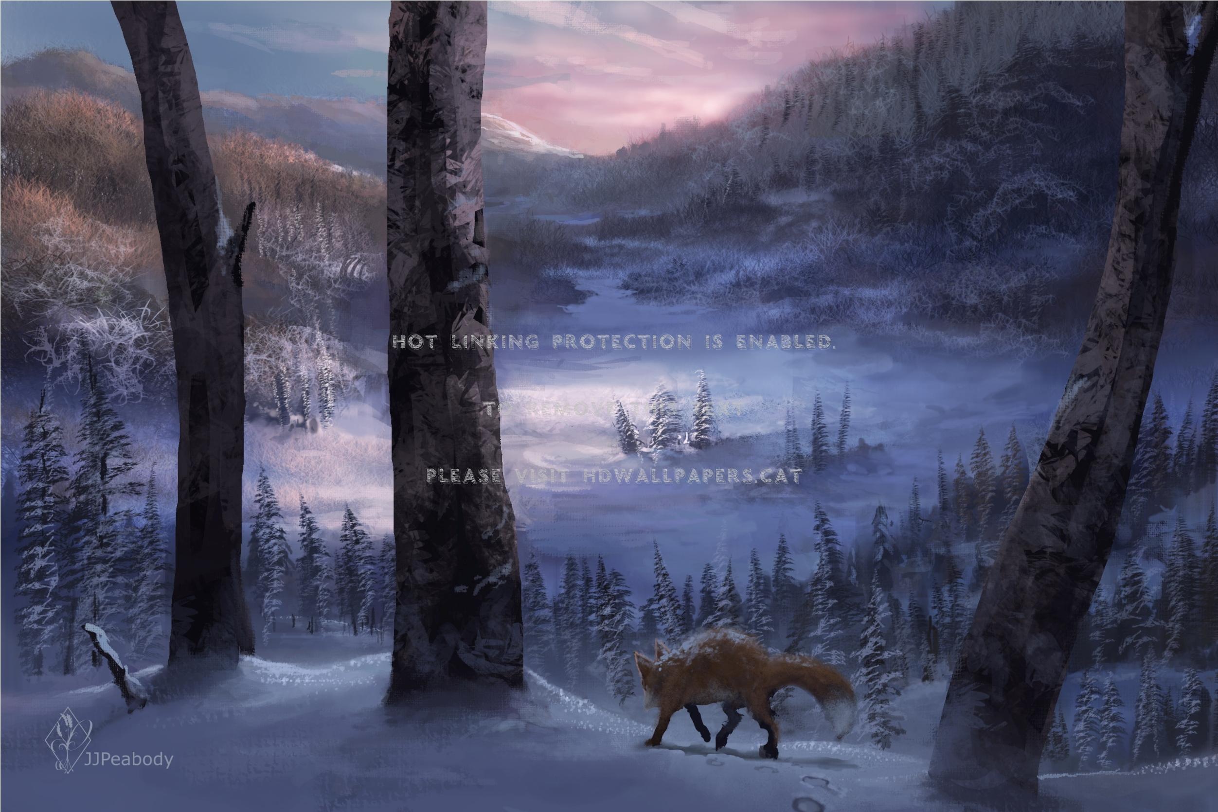 Snow Forest Art Wallpapers - Top Free Snow Forest Art Backgrounds ...