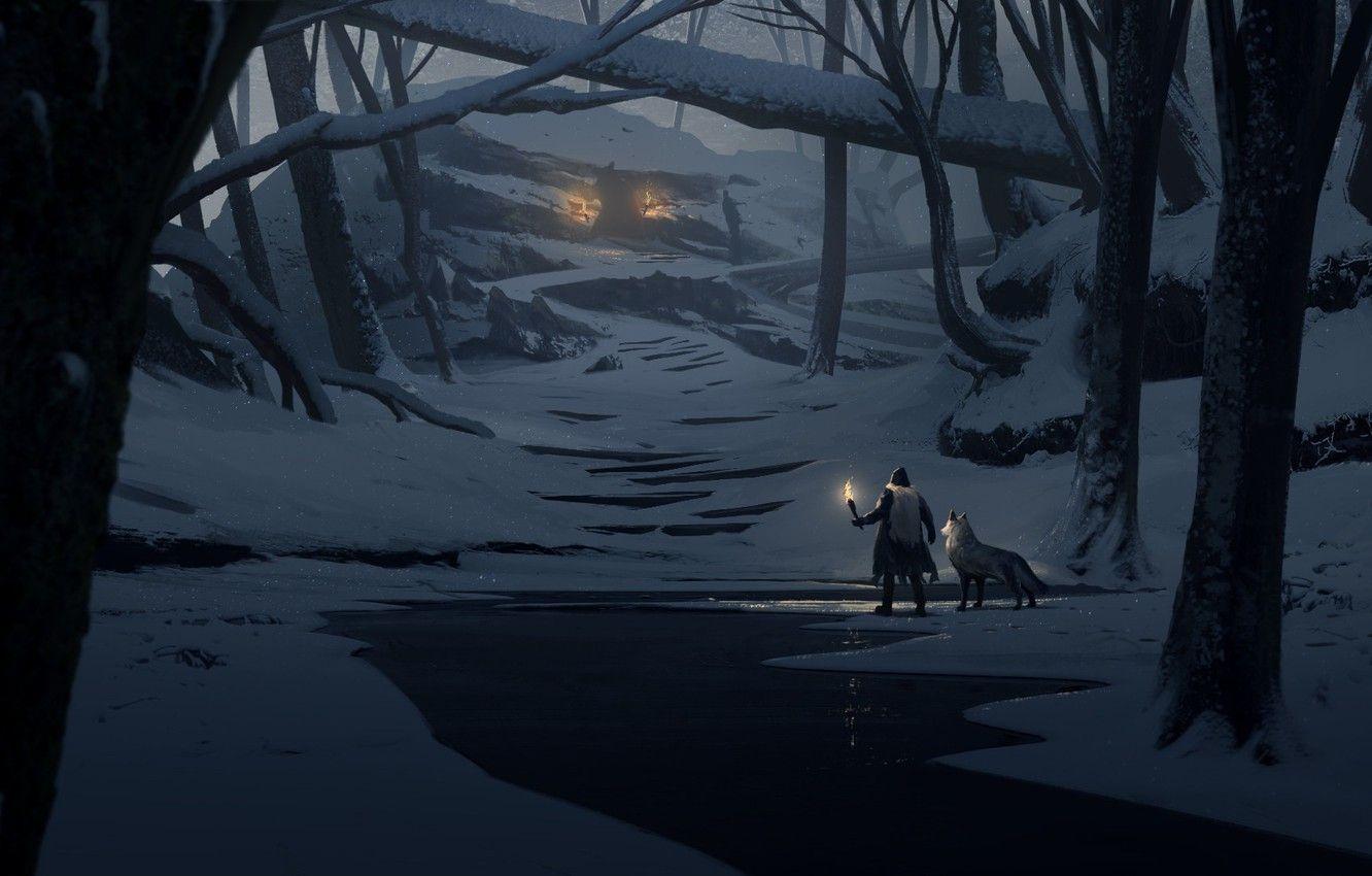 Snow Forest Art Wallpapers - Top Free Snow Forest Art Backgrounds ...