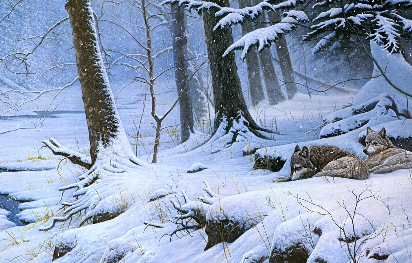 Snow Forest Art Wallpapers - Top Free Snow Forest Art Backgrounds ...