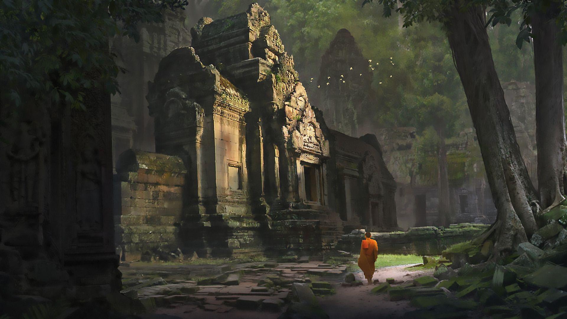 Monk Temple Wallpapers - Top Free Monk Temple Backgrounds - WallpaperAccess