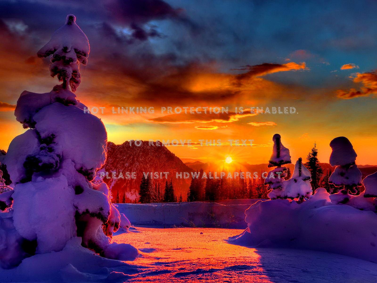 Beautiful Winter Sunset Wallpapers - Top Free Beautiful Winter Sunset ...