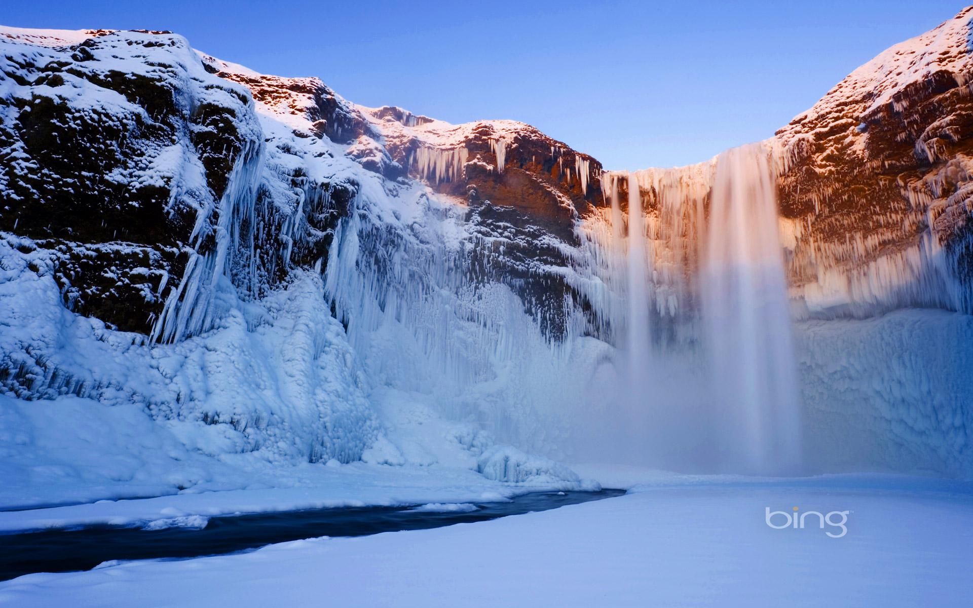 Winter Waterfall Desktop Wallpapers - Top Free Winter Waterfall Desktop ...
