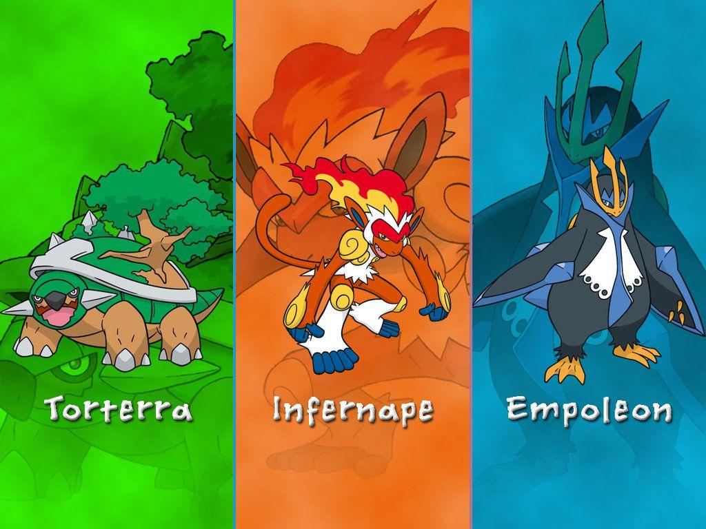 Pokemon Starters Gen 4 Wallpapers - Top Free Pokemon Starters Gen 4 ...