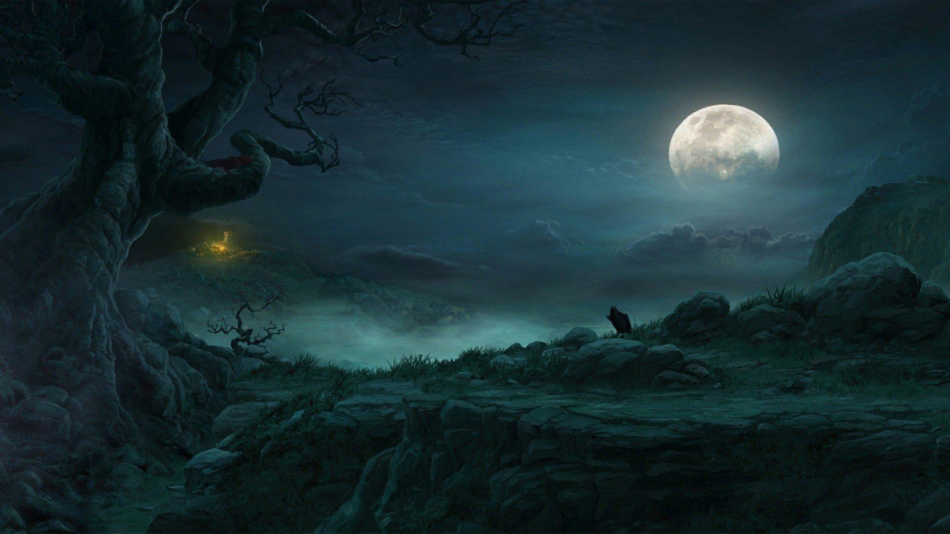 Night Moon Wallpapers - Top Free Night Moon Backgrounds - WallpaperAccess