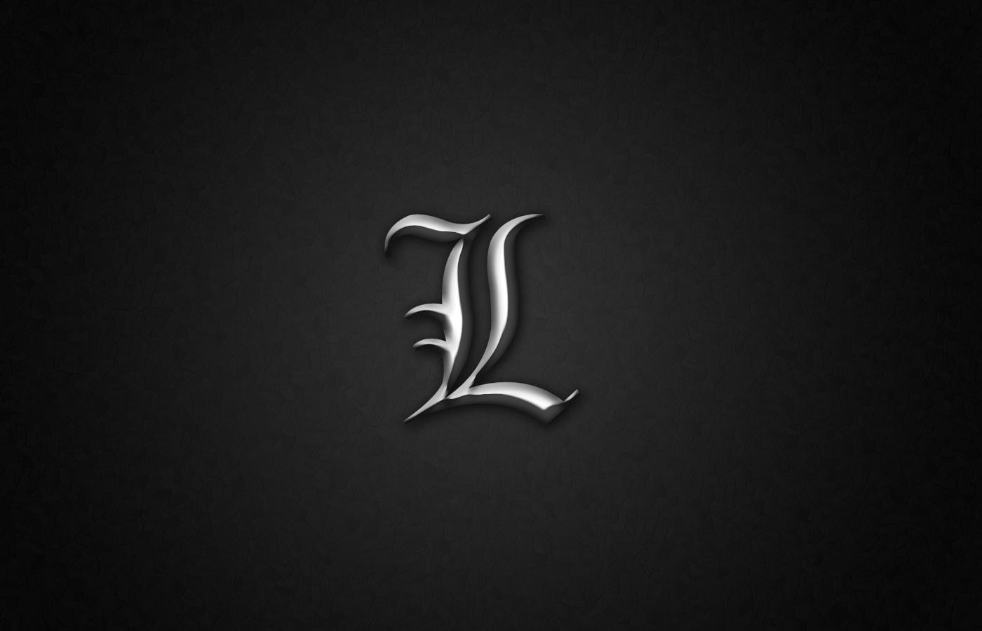 Death Note L Logo Wallpapers - Top Free Death Note L Logo Backgrounds ...