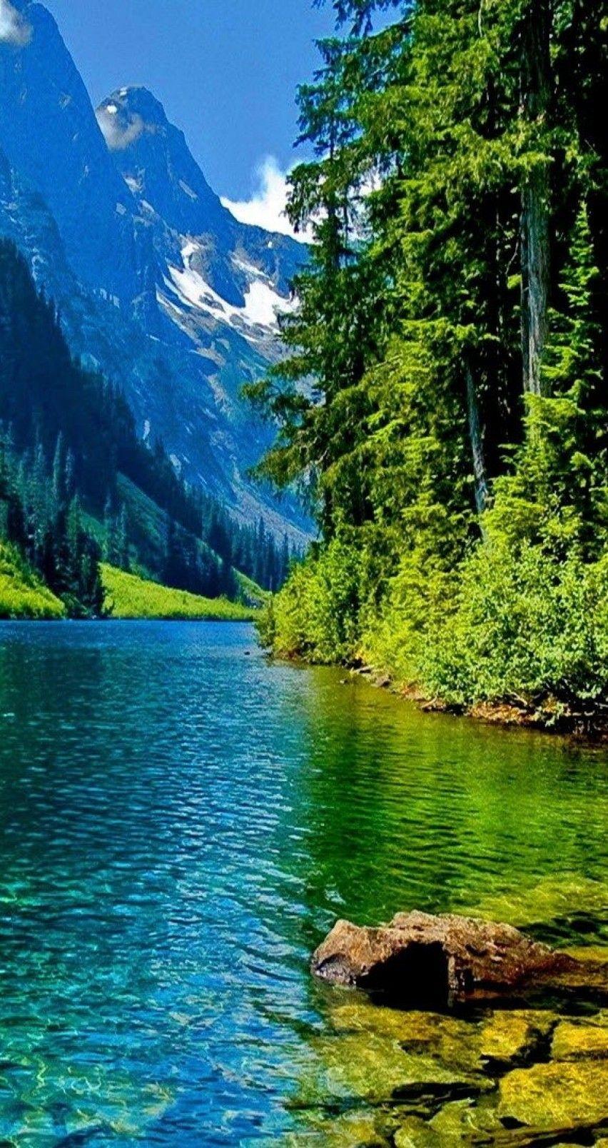 Mountain and Water Wallpapers - Top Free Mountain and Water Backgrounds ...