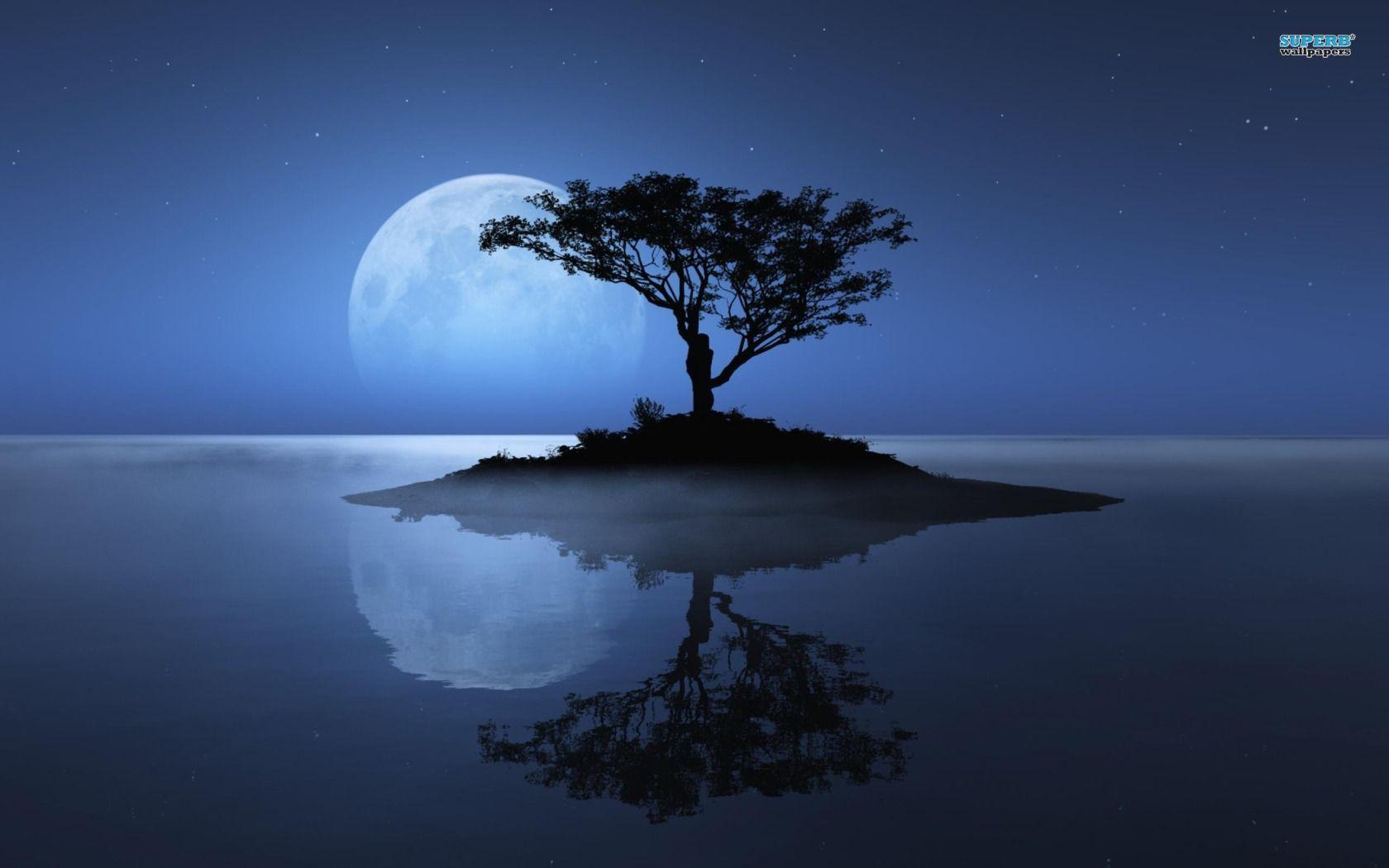 Blue Moonlight Wallpapers - Top Free Blue Moonlight Backgrounds ...