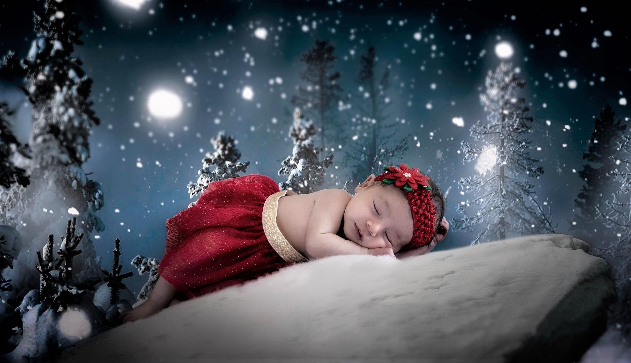 Baby Christmas Wallpapers - Top Free Baby Christmas Backgrounds ...
