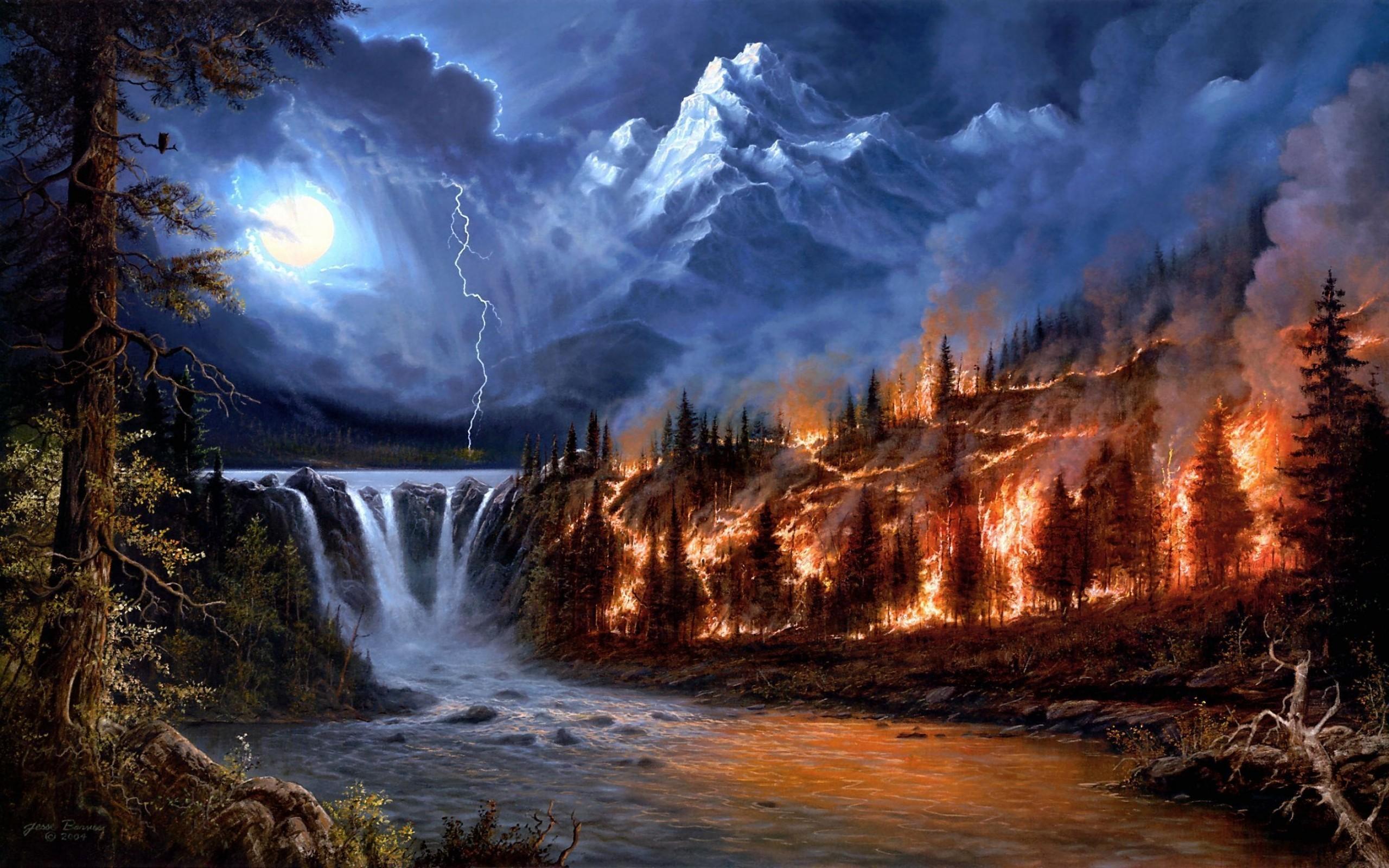 Cool Fire and Water Wallpapers - Top Free Cool Fire and Water ...