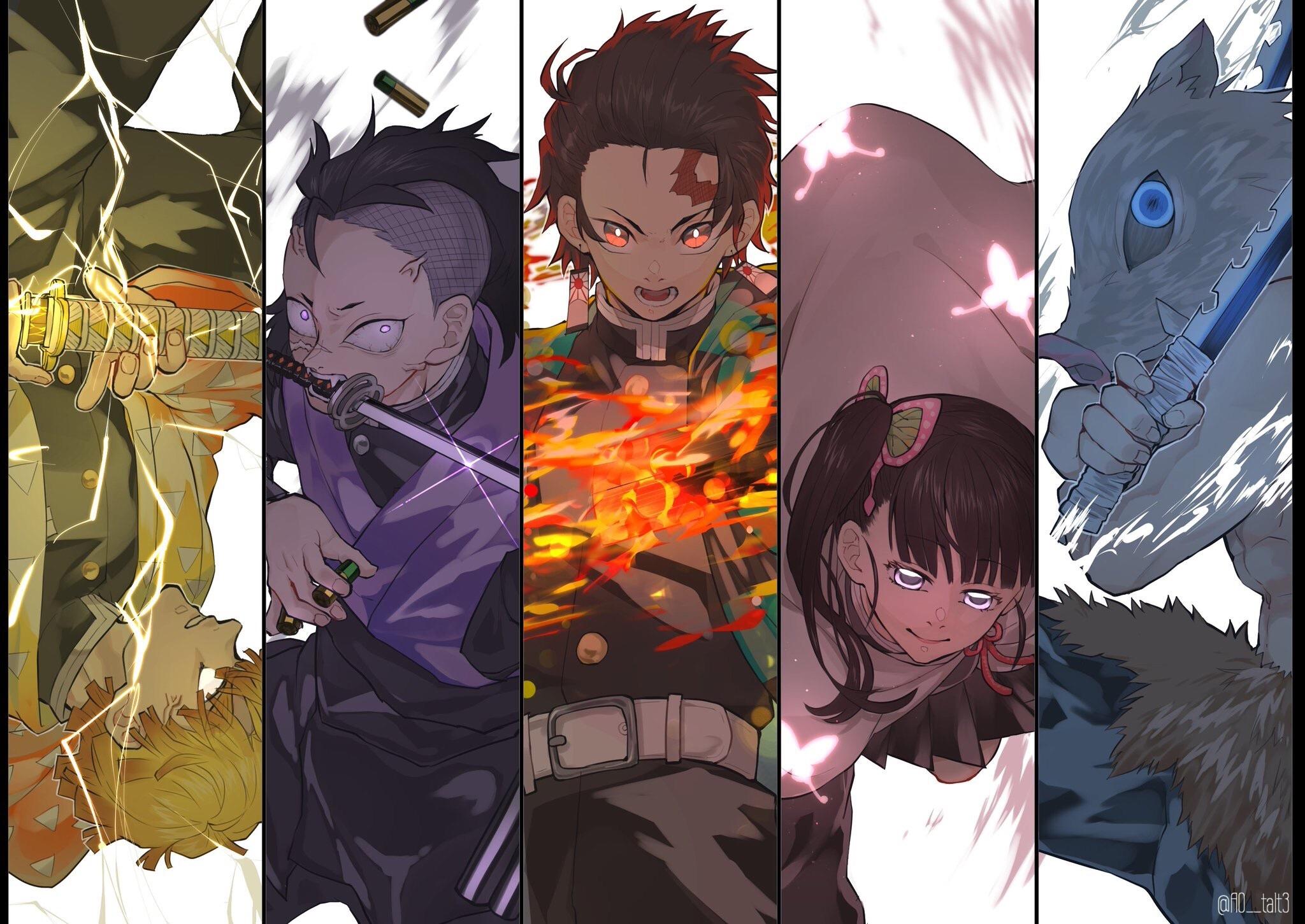 Demon Slayer Characters Wallpapers - Top Free Demon Slayer Characters ...