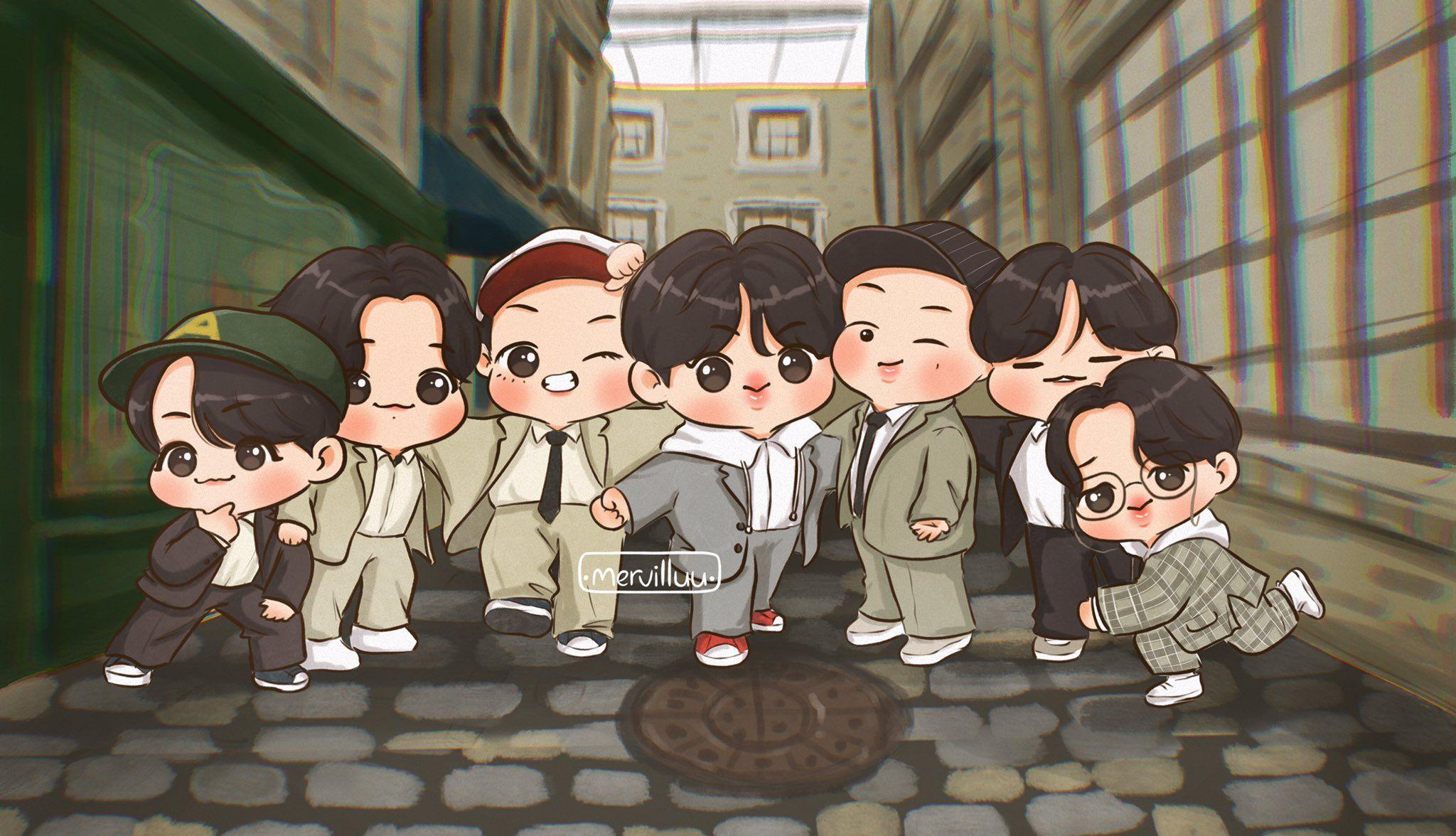BTS Chibi Desktop Wallpapers - Top Free BTS Chibi Desktop Backgrounds ...
