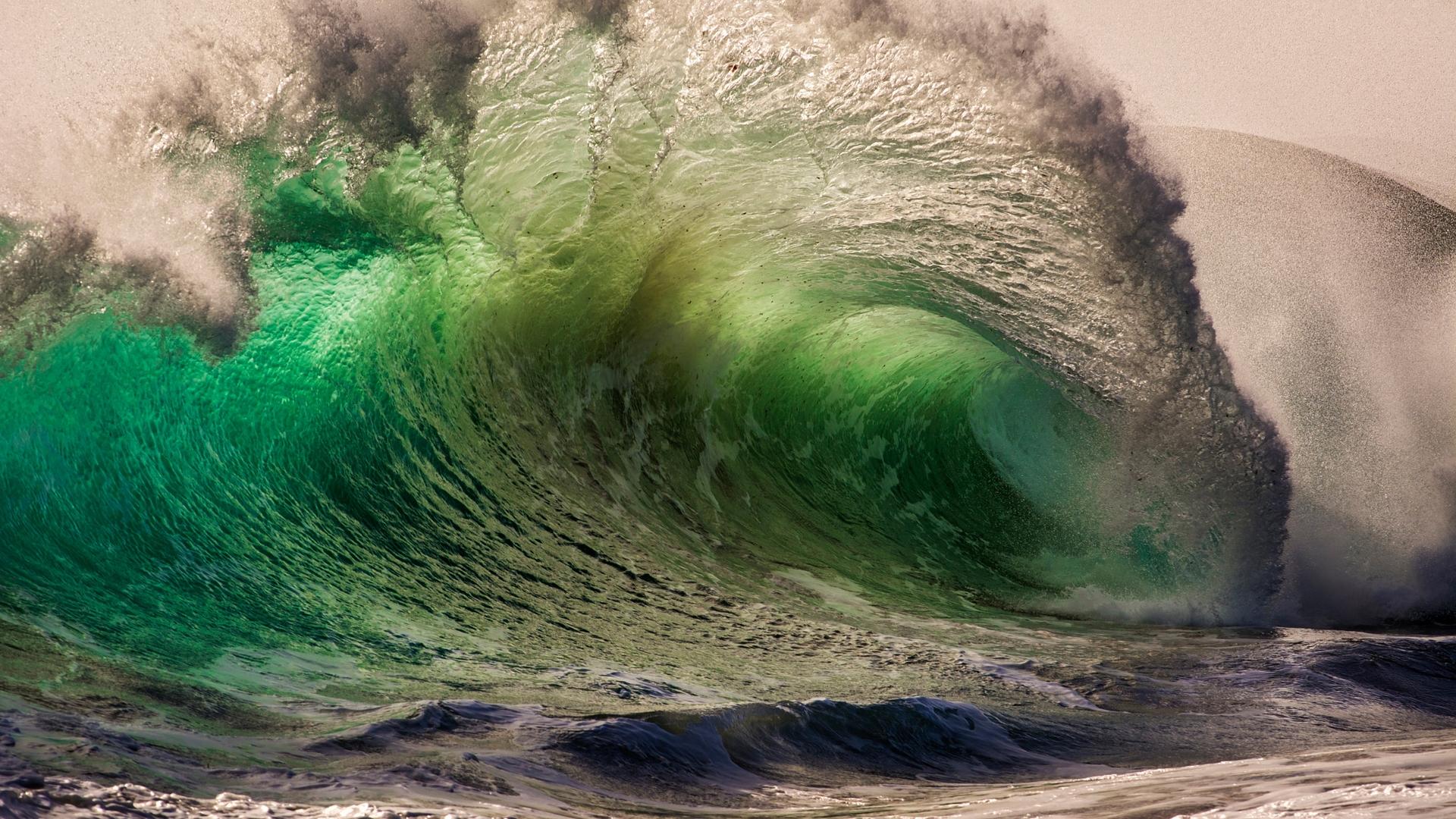 Green Ocean Wave Wallpapers - Top Free Green Ocean Wave Backgrounds ...