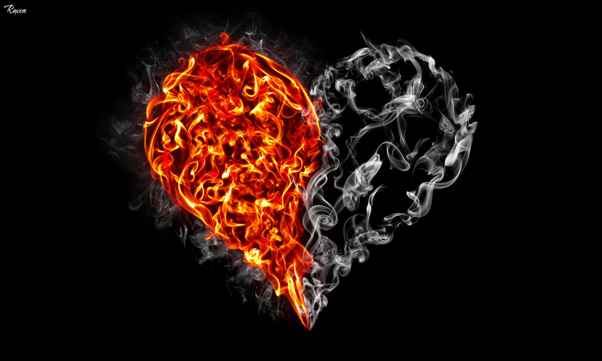 Heart Fire Wallpapers - Top Free Heart Fire Backgrounds - WallpaperAccess