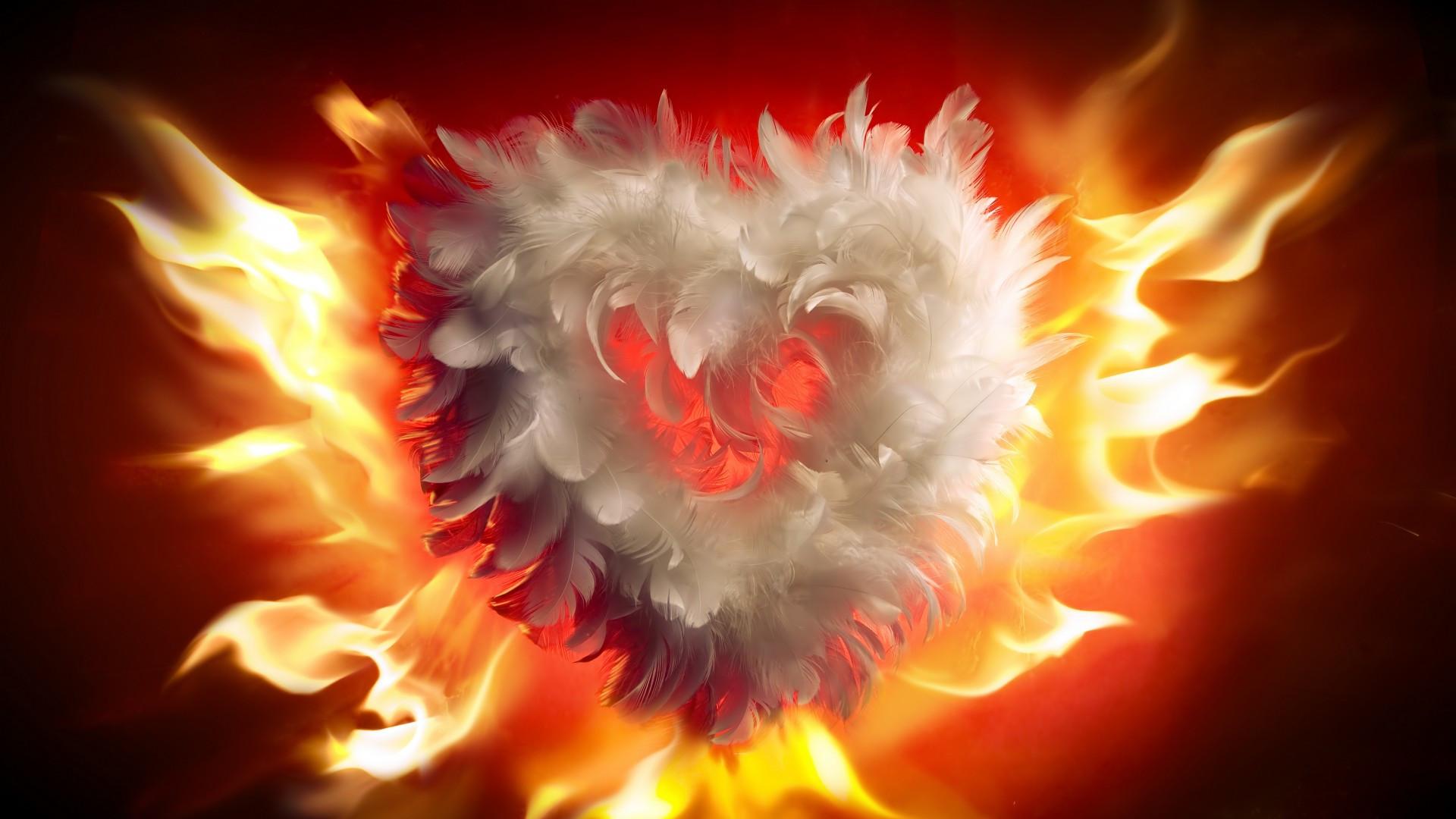 Heart Fire Wallpapers - Top Free Heart Fire Backgrounds - WallpaperAccess