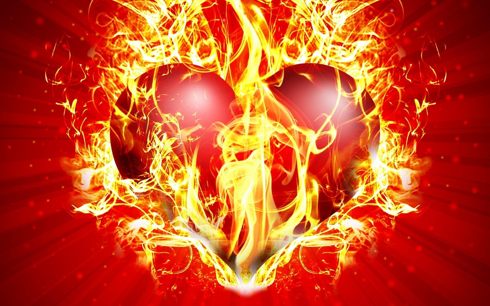 Heart Fire Wallpapers - Top Free Heart Fire Backgrounds - WallpaperAccess