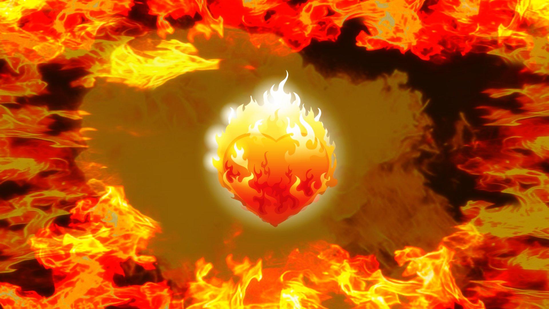 Heart Fire Wallpapers - Top Free Heart Fire Backgrounds - WallpaperAccess