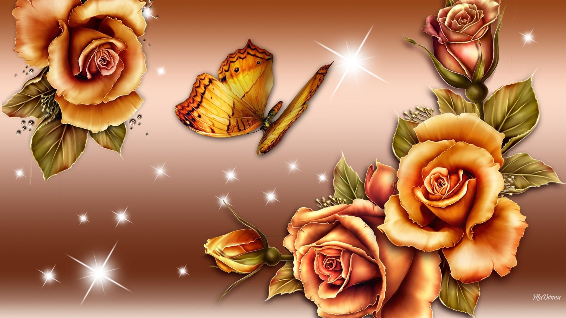 Roses and Butterflies Wallpapers - Top Free Roses and Butterflies ...
