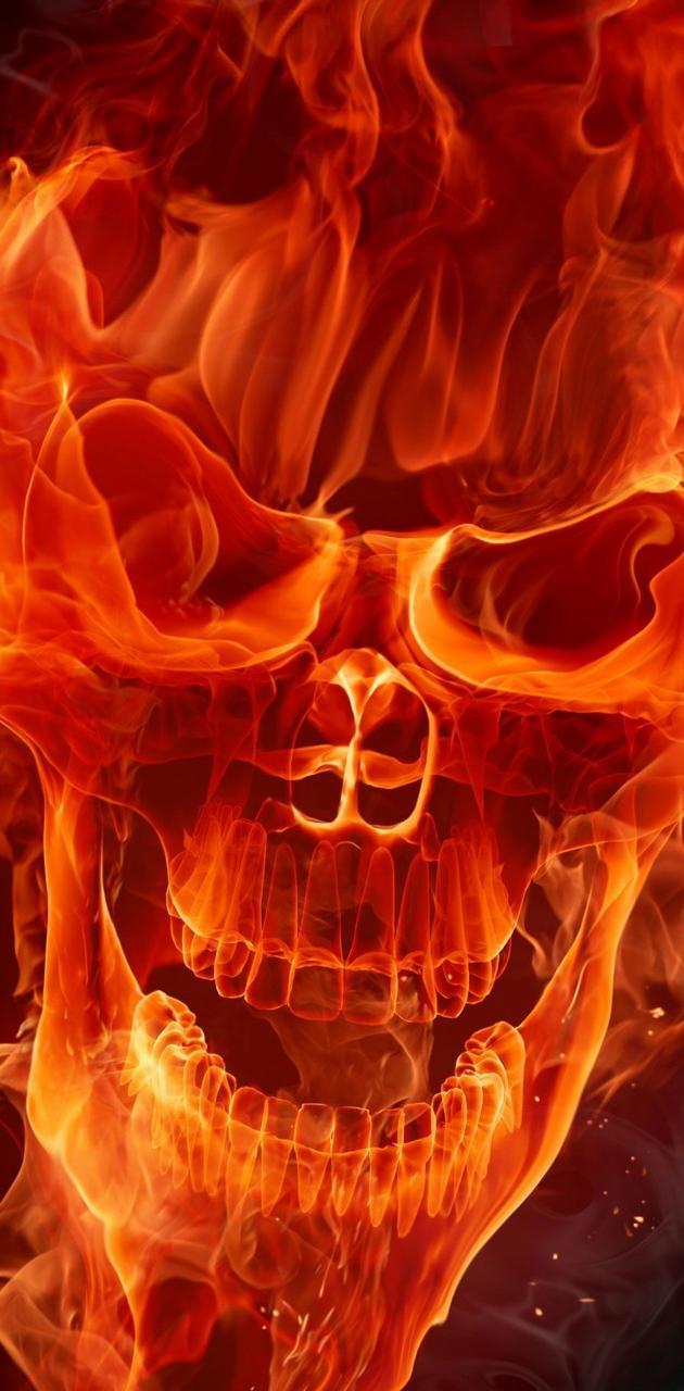 Flame Skull Wallpapers - Top Free Flame Skull Backgrounds - WallpaperAccess