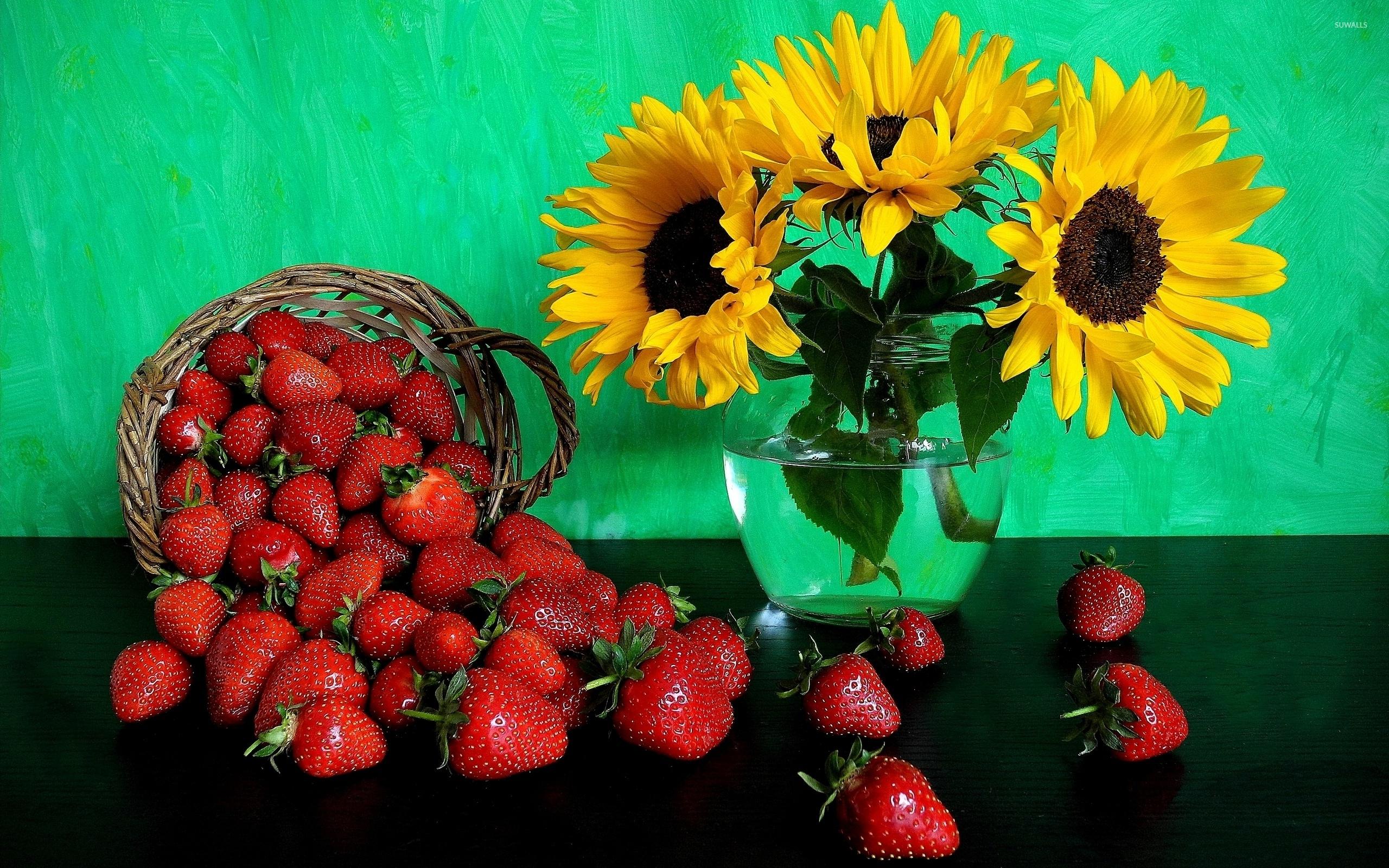 Strawberries and Flowers Wallpapers - Top Free Strawberries and Flowers Backgrounds ...