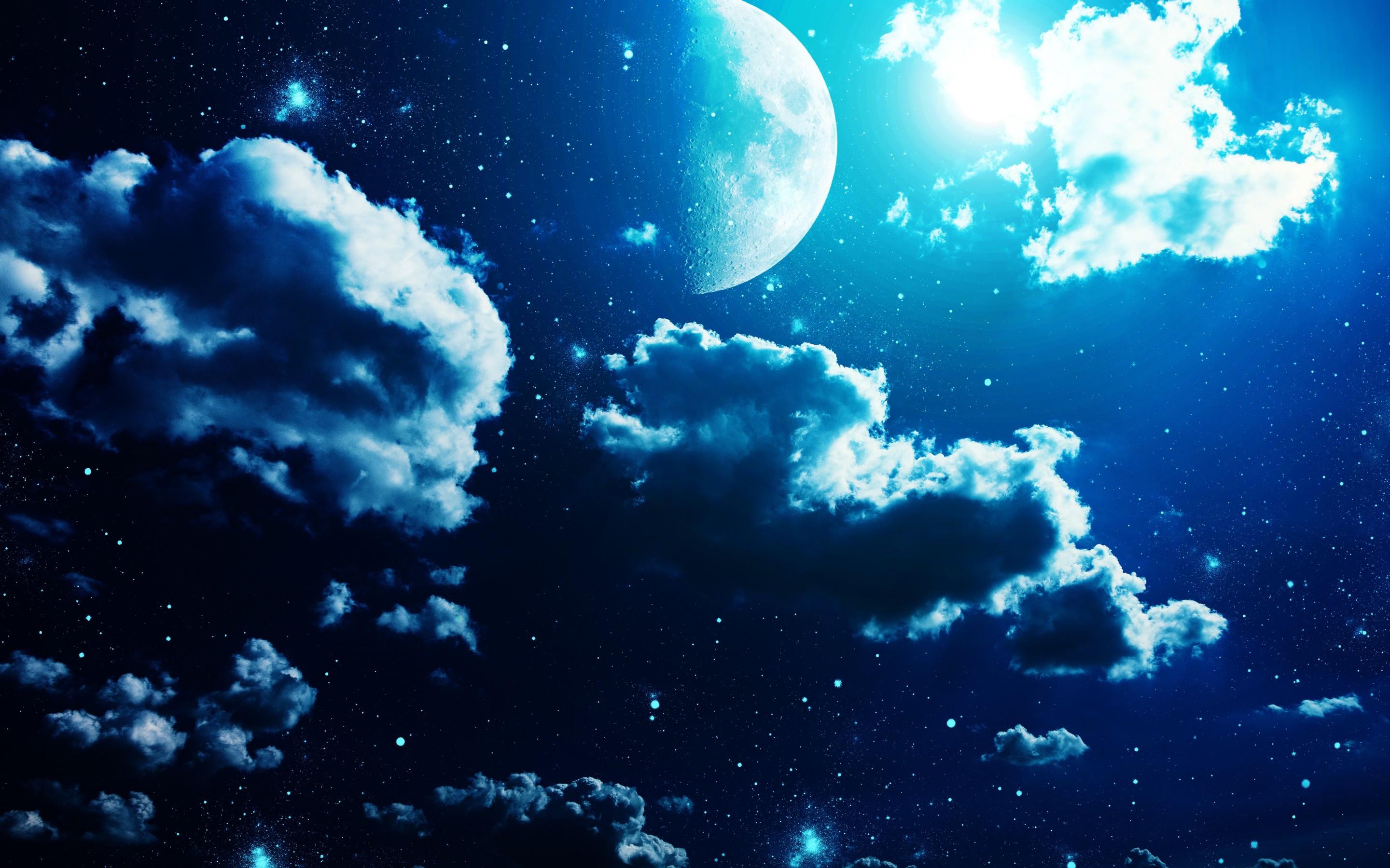 Night Sky with Clouds Wallpapers - Top Free Night Sky with Clouds ...