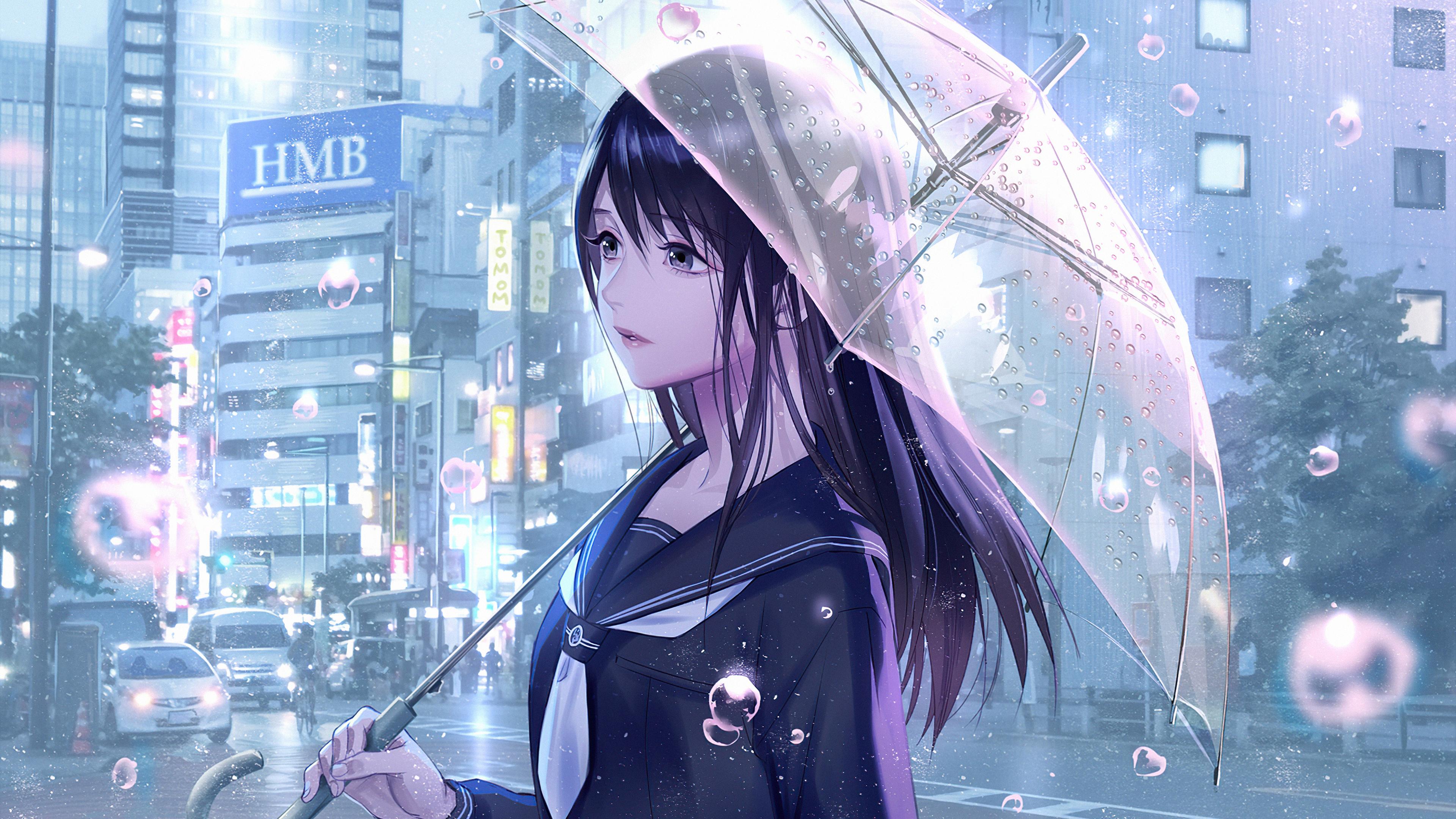 Anime Girl Umbrella Wallpapers - Top Free Anime Girl Umbrella ...