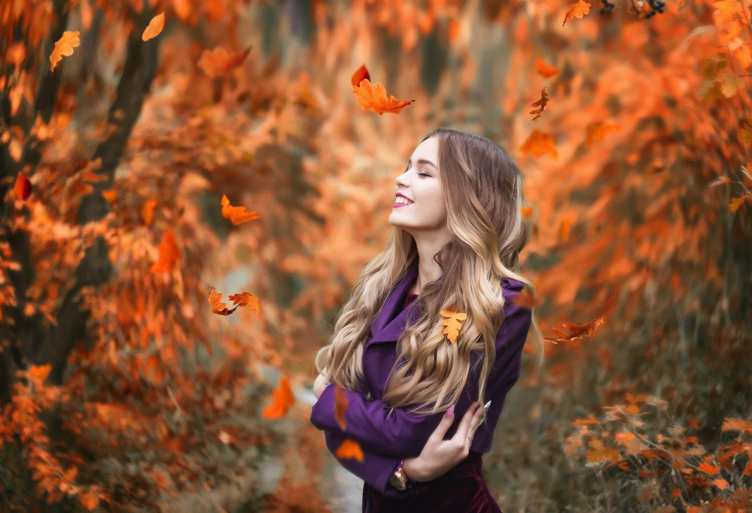 Fall Girl Wallpapers - Top Free Fall Girl Backgrounds - WallpaperAccess