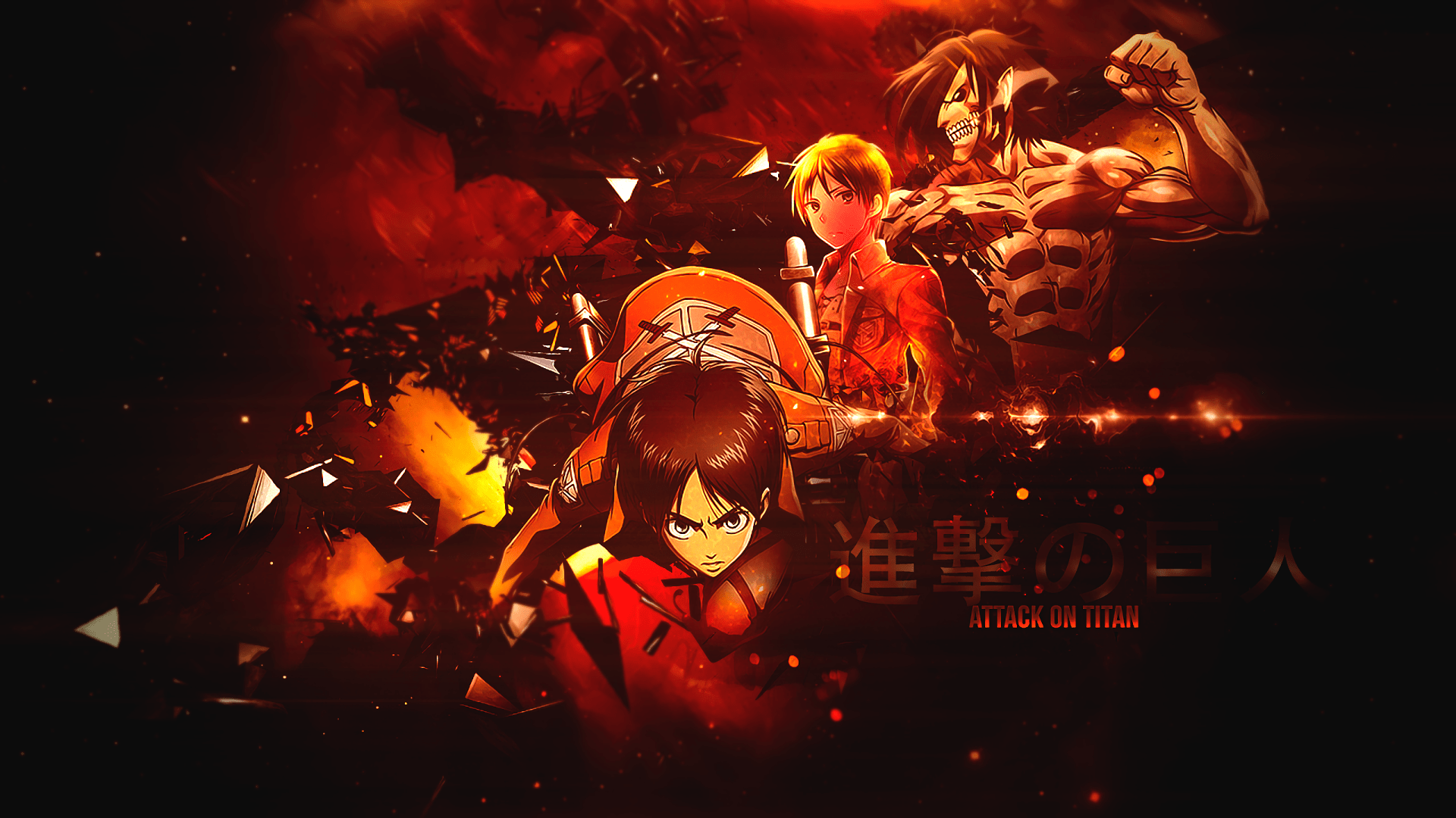 Red Attack On Titan Wallpapers - Top Free Red Attack On Titan ...