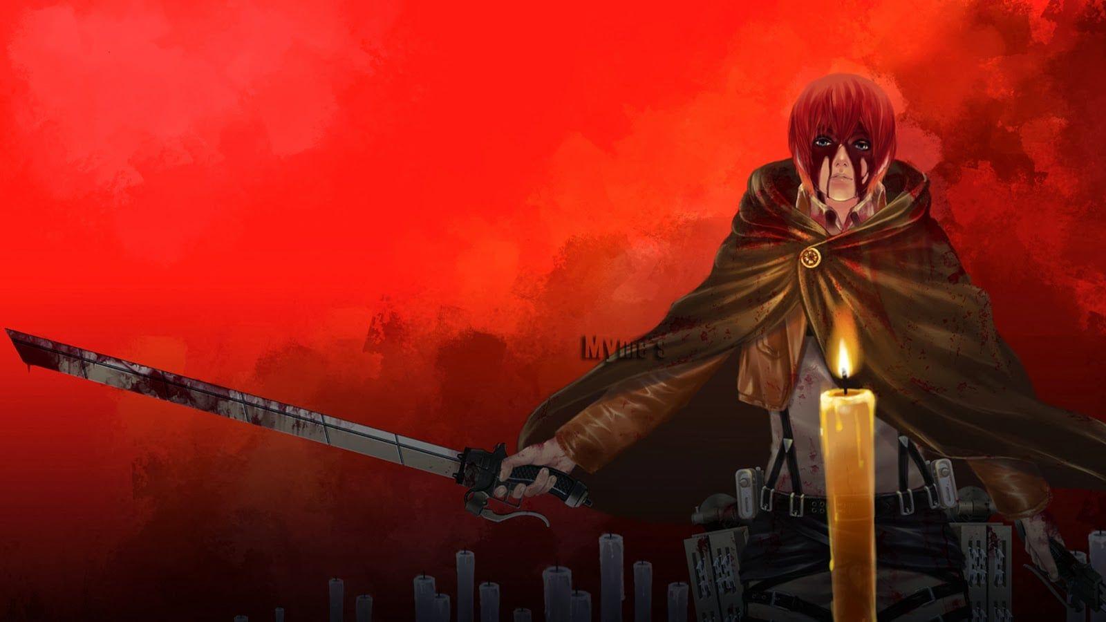 Red Attack On Titan Wallpapers - Top Free Red Attack On Titan ...