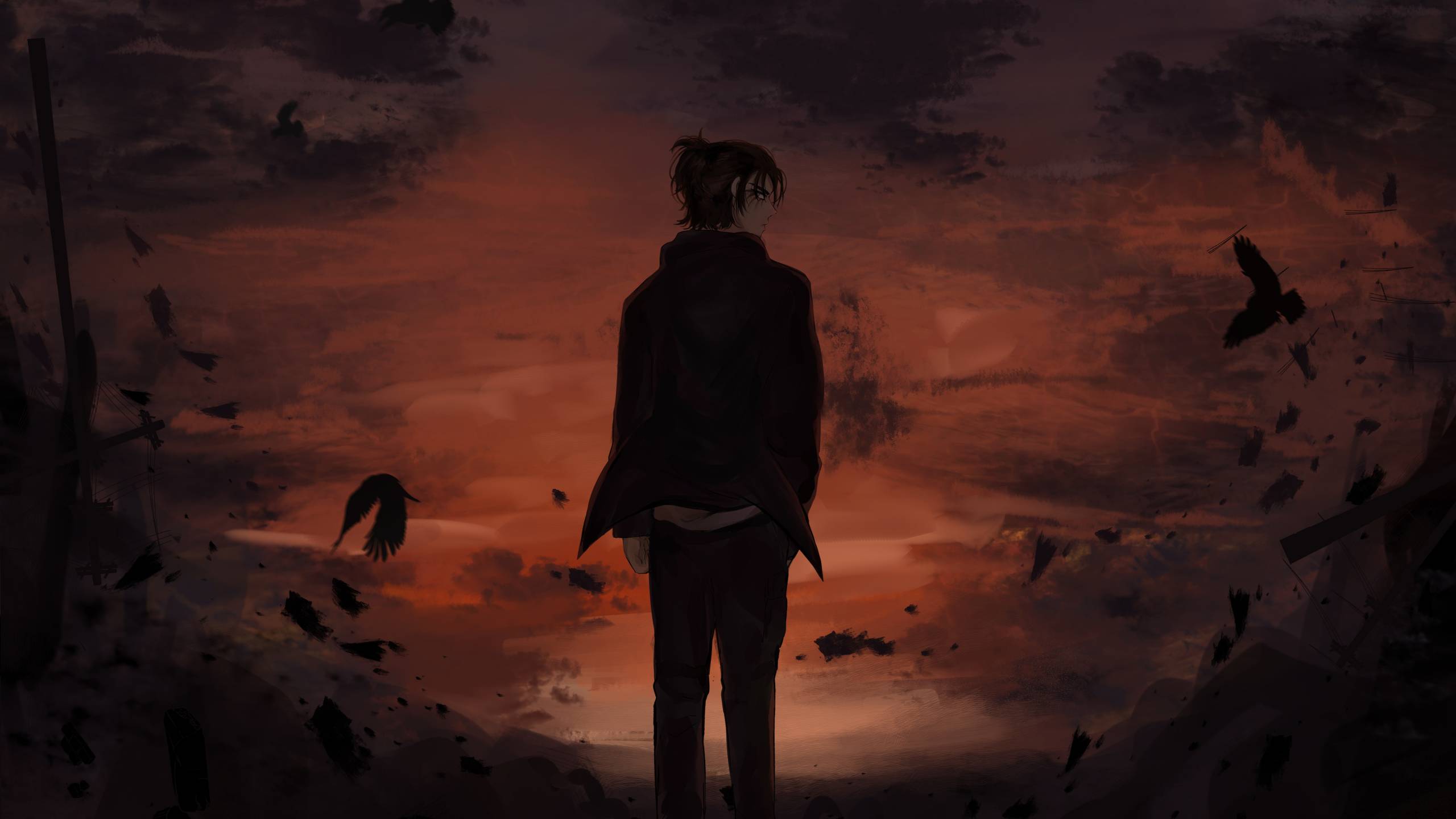 Red Attack On Titan Wallpapers - Top Free Red Attack On Titan ...