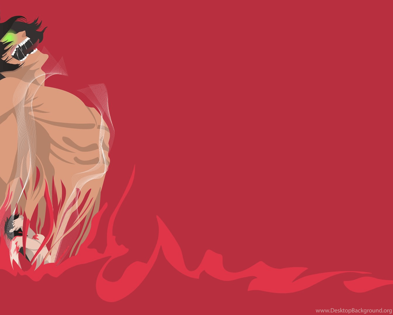 Red Attack On Titan Wallpapers - Top Free Red Attack On Titan ...