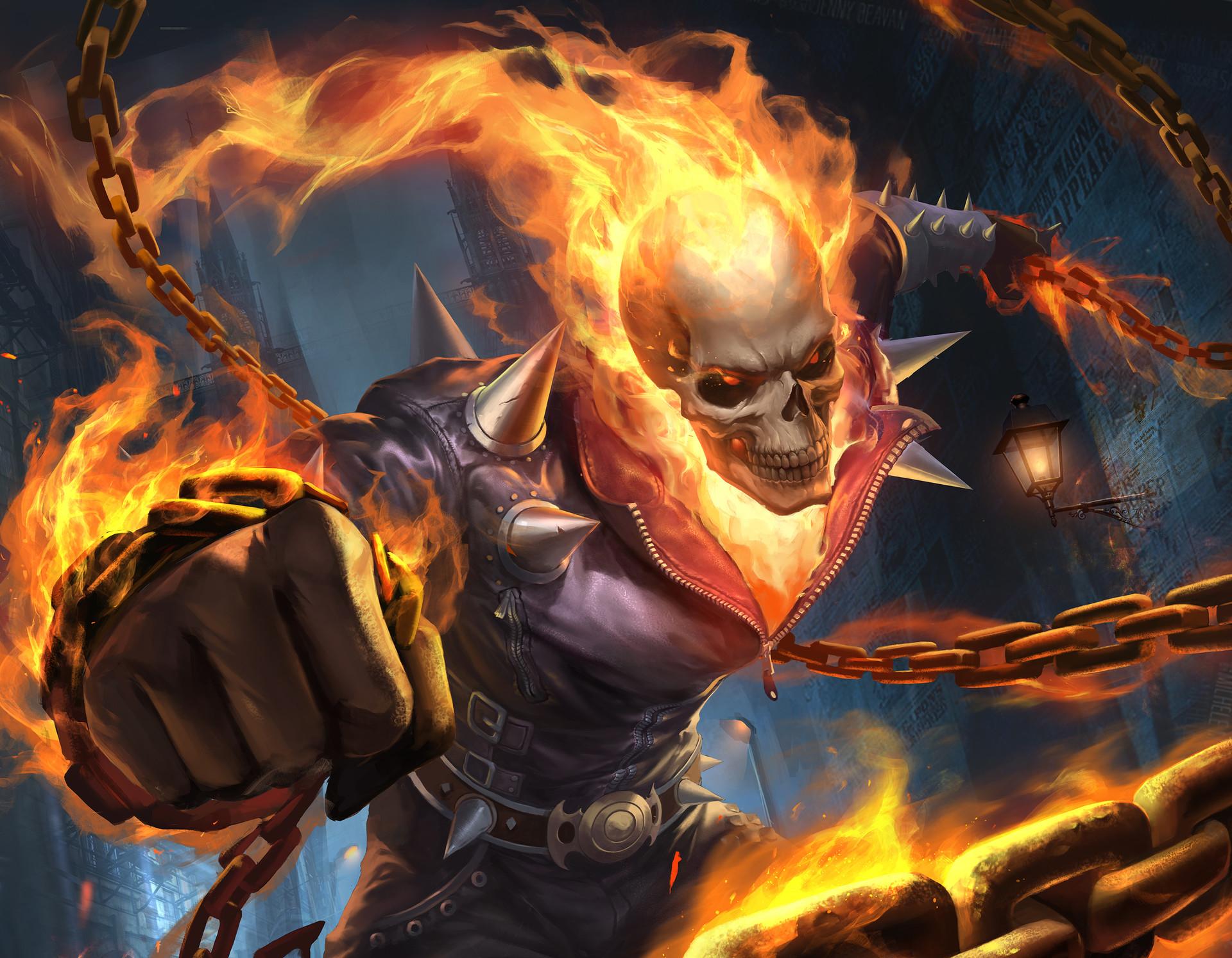 Ghost Rider Skull Wallpapers - Top Free Ghost Rider Skull Backgrounds ...