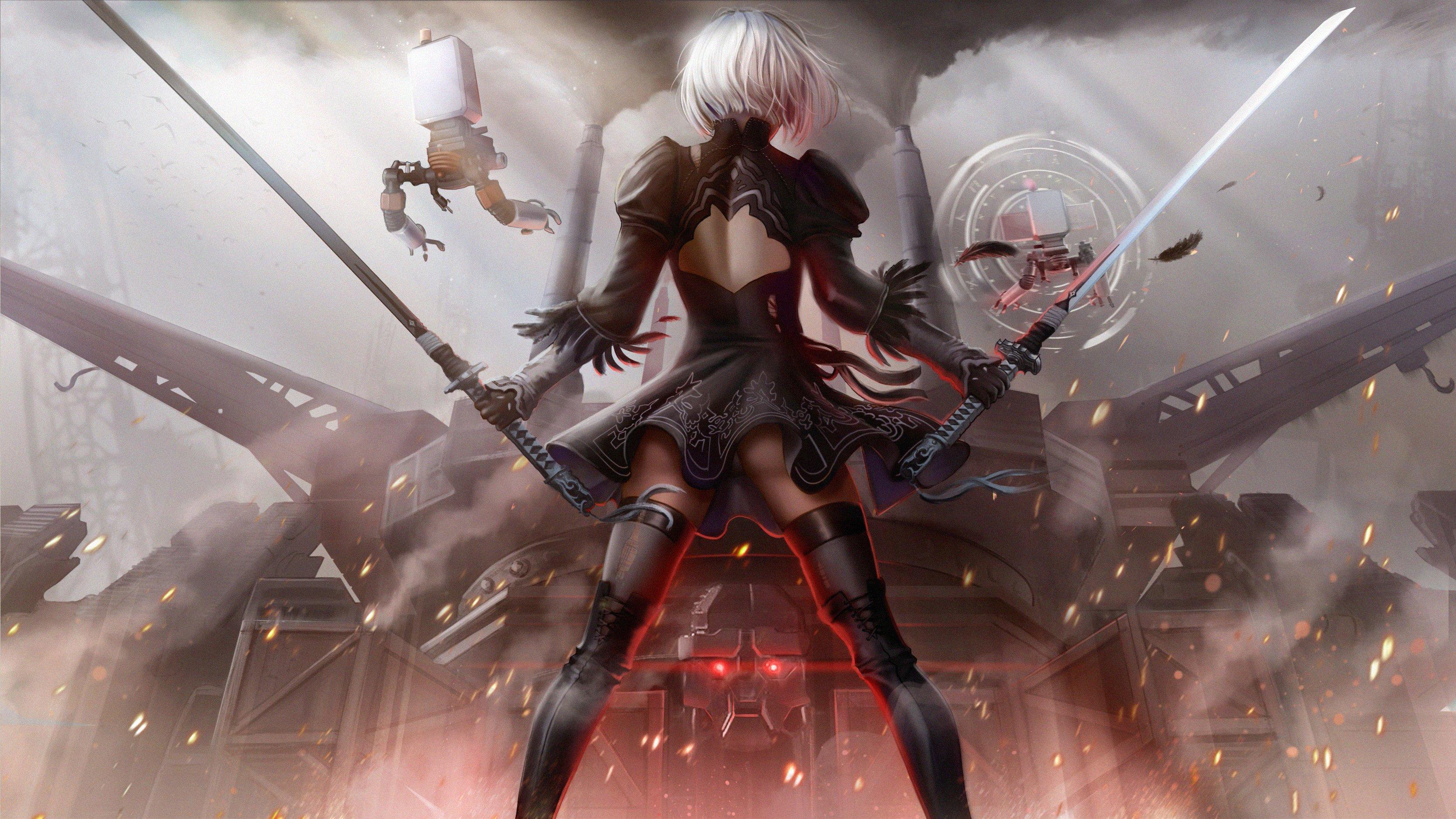 Nier 2B Wallpapers - Top Free Nier 2B Backgrounds - WallpaperAccess