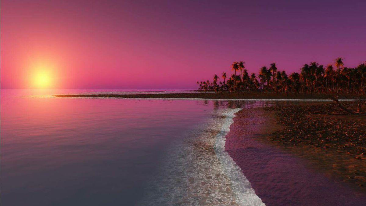 Pink Beach Laptop Wallpapers - Top Free Pink Beach Laptop Backgrounds ...