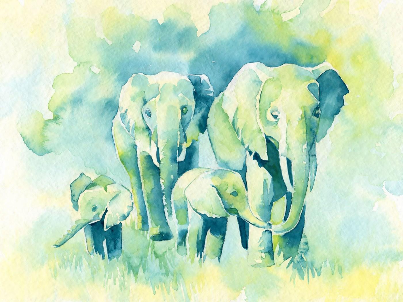 Cute Elephant Art Wallpapers - Top Free Cute Elephant Art Backgrounds ...