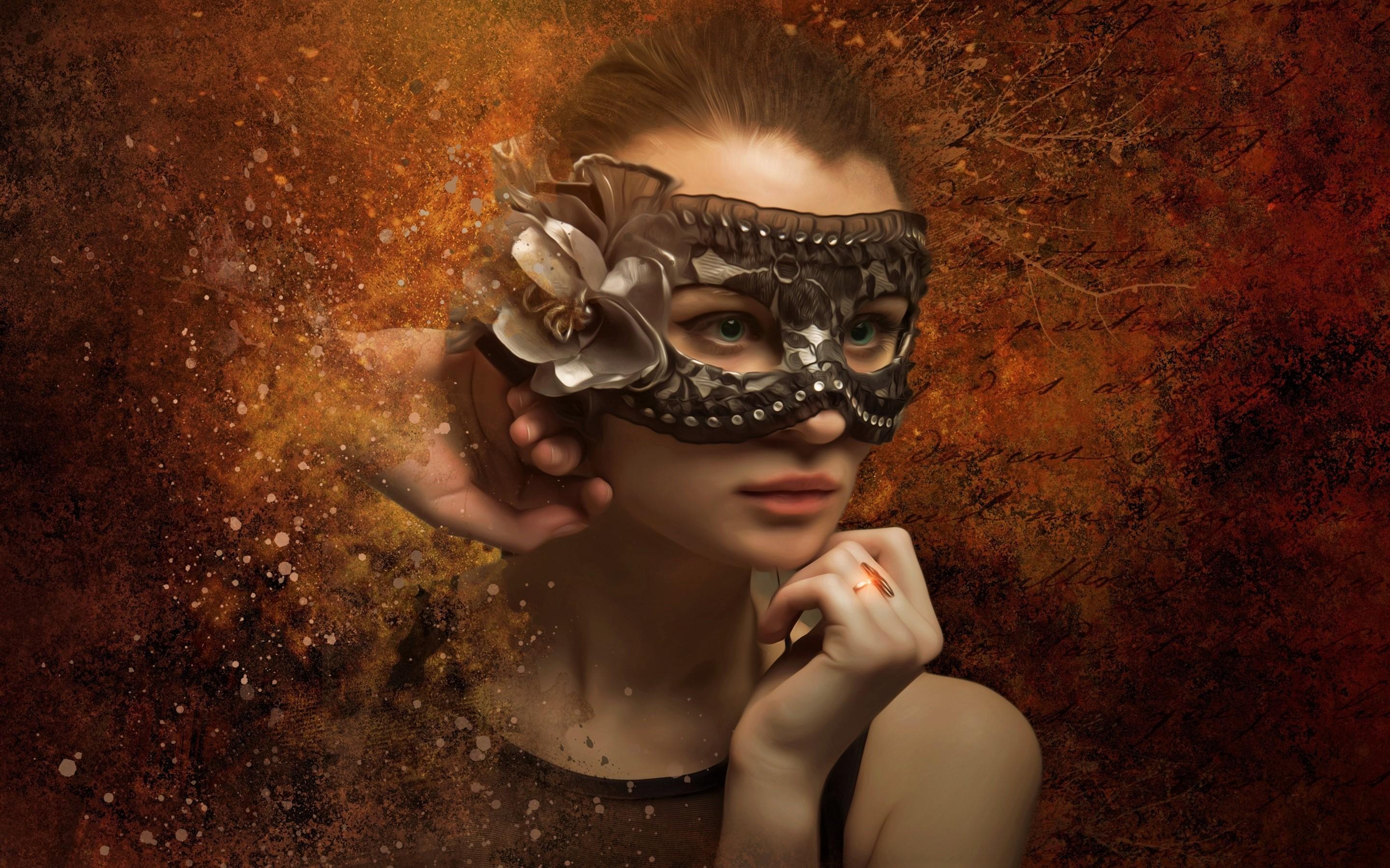 Girl With Mask Wallpapers - Top Free Girl With Mask Backgrounds ...